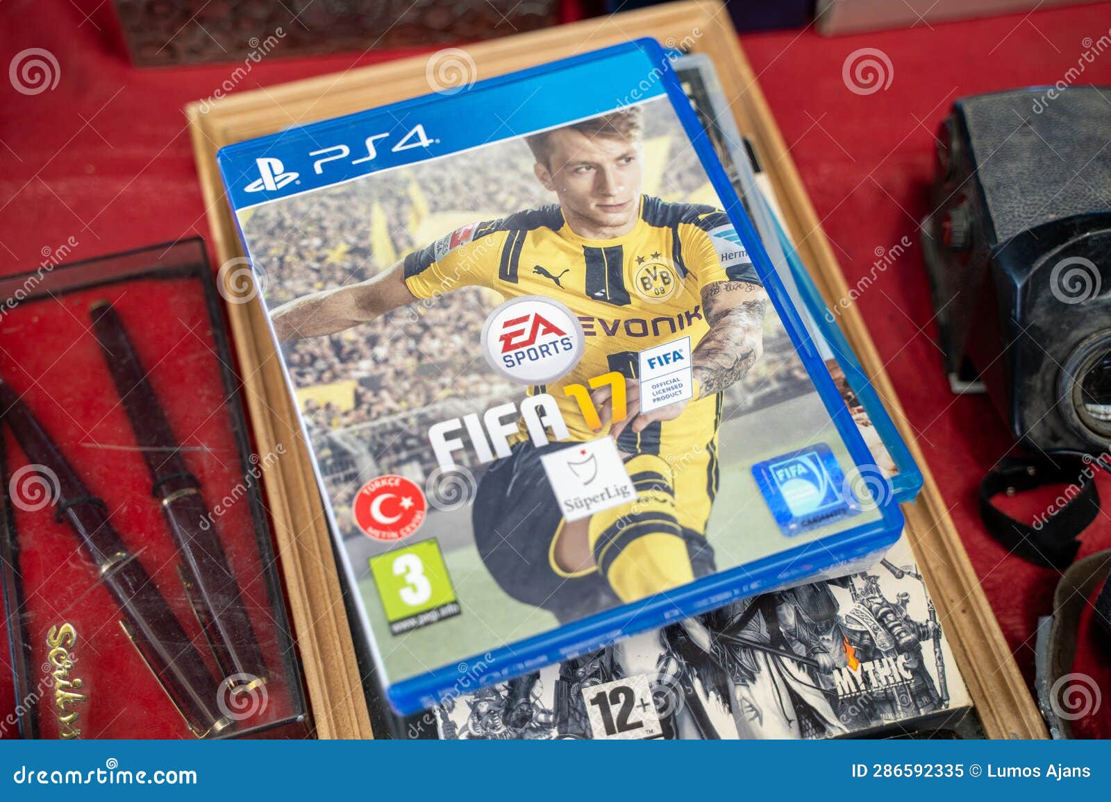 FIFA 17 PlayStation Game CD at the Flea Market. Editorial Image - Image ...