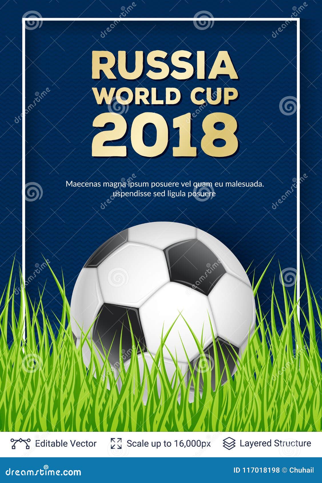 FIFA World Cup 2018 Banner Concept. Stock Vector - Illustration of ...