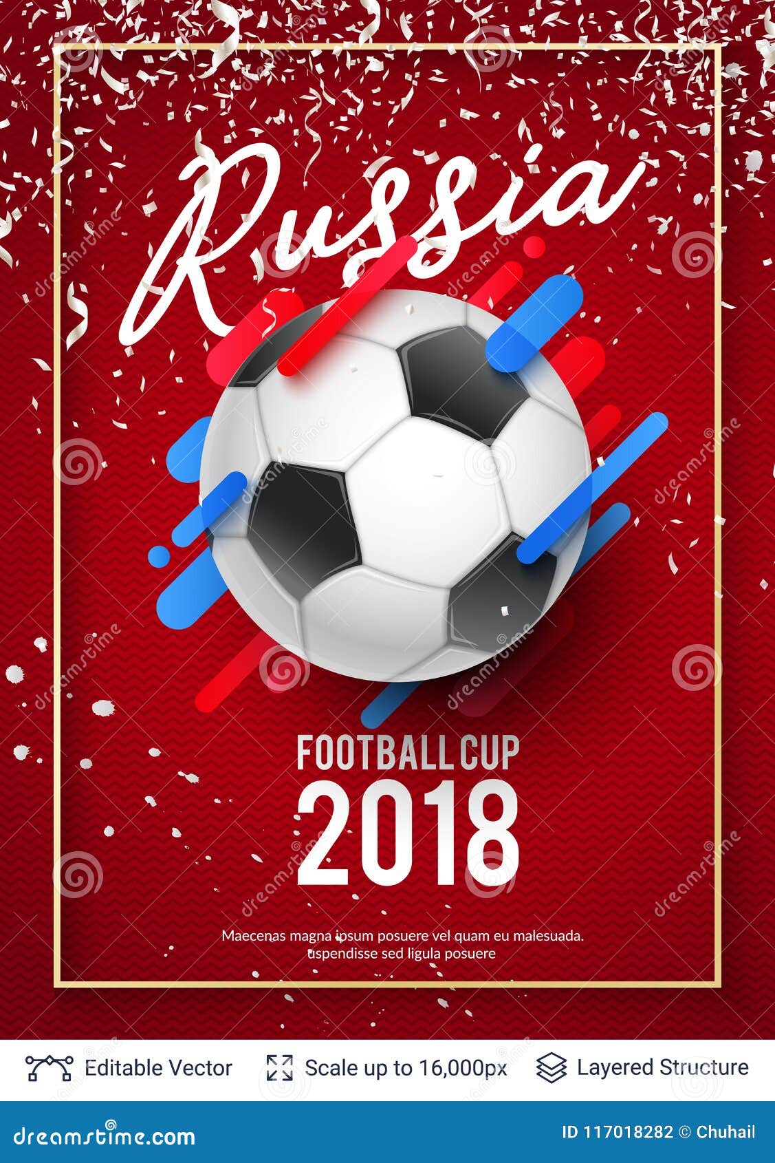FIFA World Cup 2018 Banner Concept. Editorial Photography ...