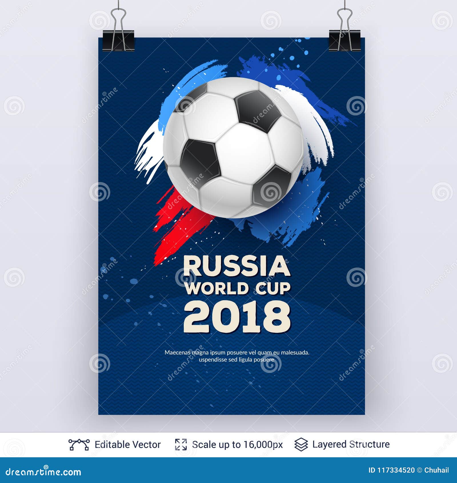 FIFA World Cup 2018 Banner Concept. Editorial Image - Illustration of ...