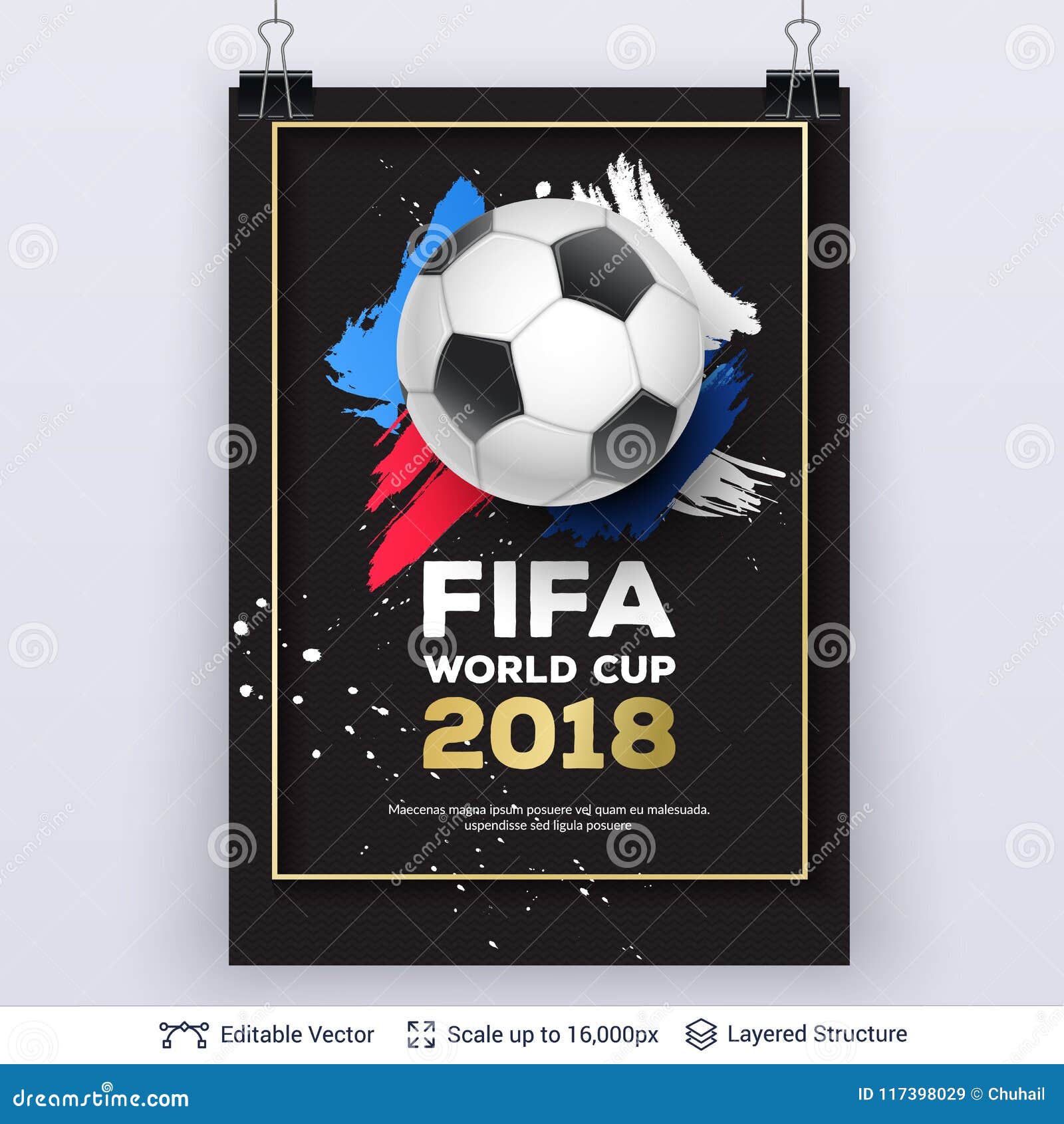 FIFA World Cup 2018 Banner Concept. Editorial Stock Image ...