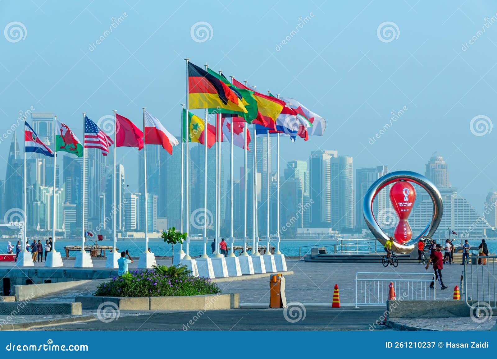 Fifa World Cup Countdown Clock Doha Editorial Photography - Image of ...