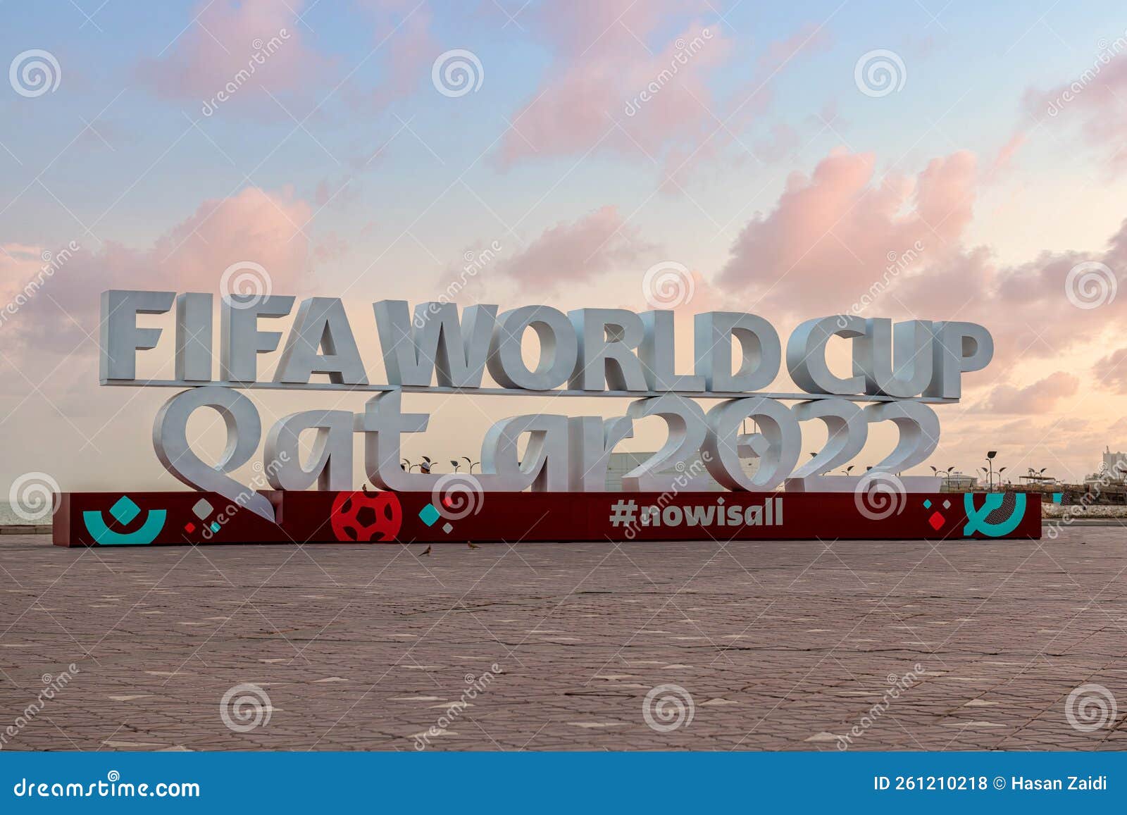 Fifa World Cup Countdown Clock Doha Editorial Stock Photo - Image of ...