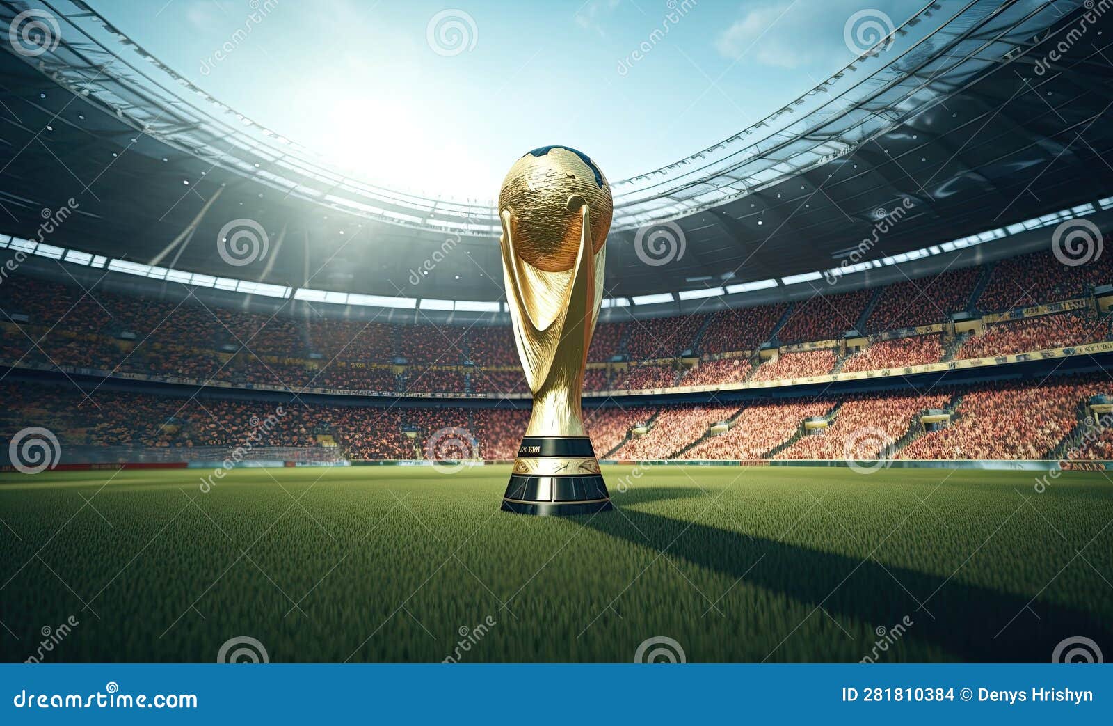 FIFA World Cup Trophy on Display at Football Museum Creating Using ...