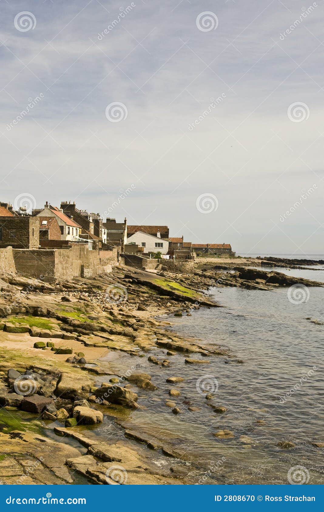 Fife coastline stock photo. Image of ocean, seascape, home - 2808670