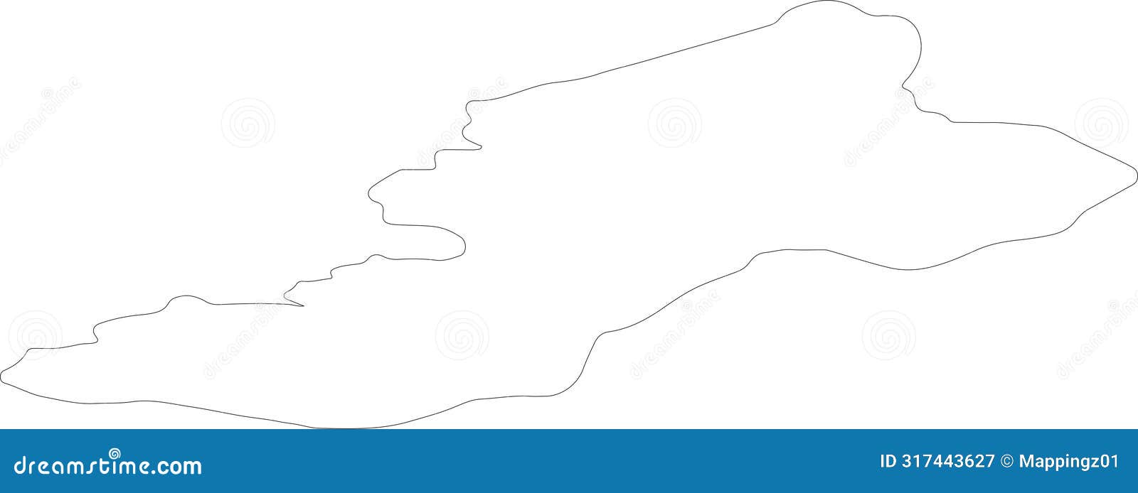 Fife United Kingdom Outline Map Stock Illustration - Illustration of ...