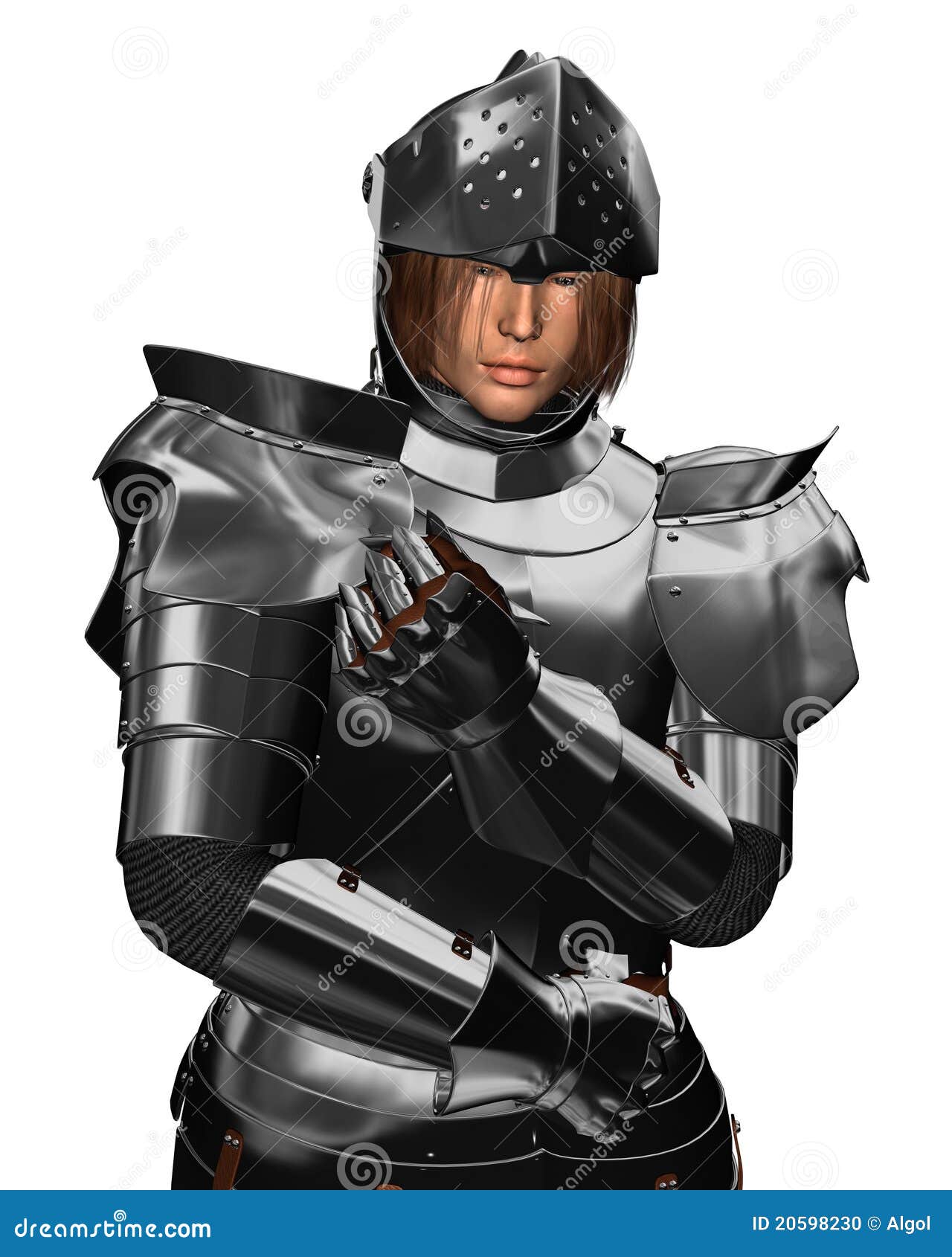 Fifteenth Century Medieval Knight Portrait Stock Illustration ...