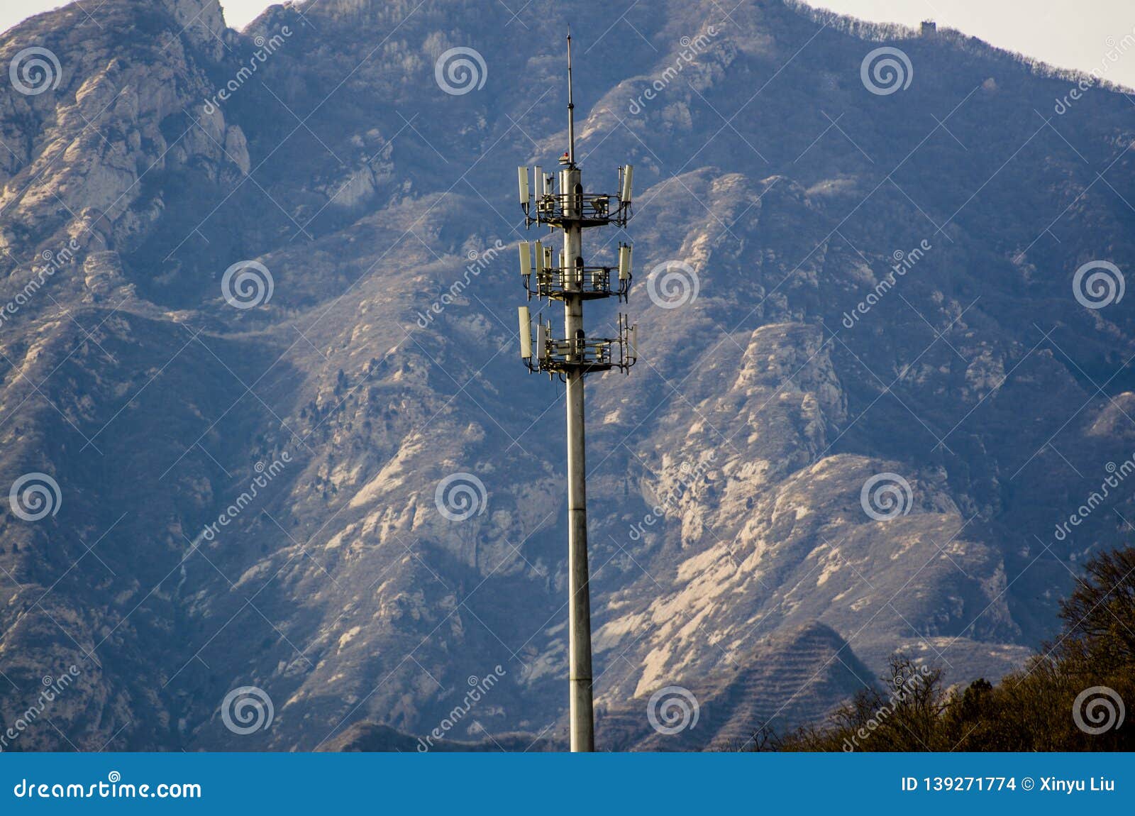 Fifth Generation Mobile Communication Network Stock Photo - Image of ...