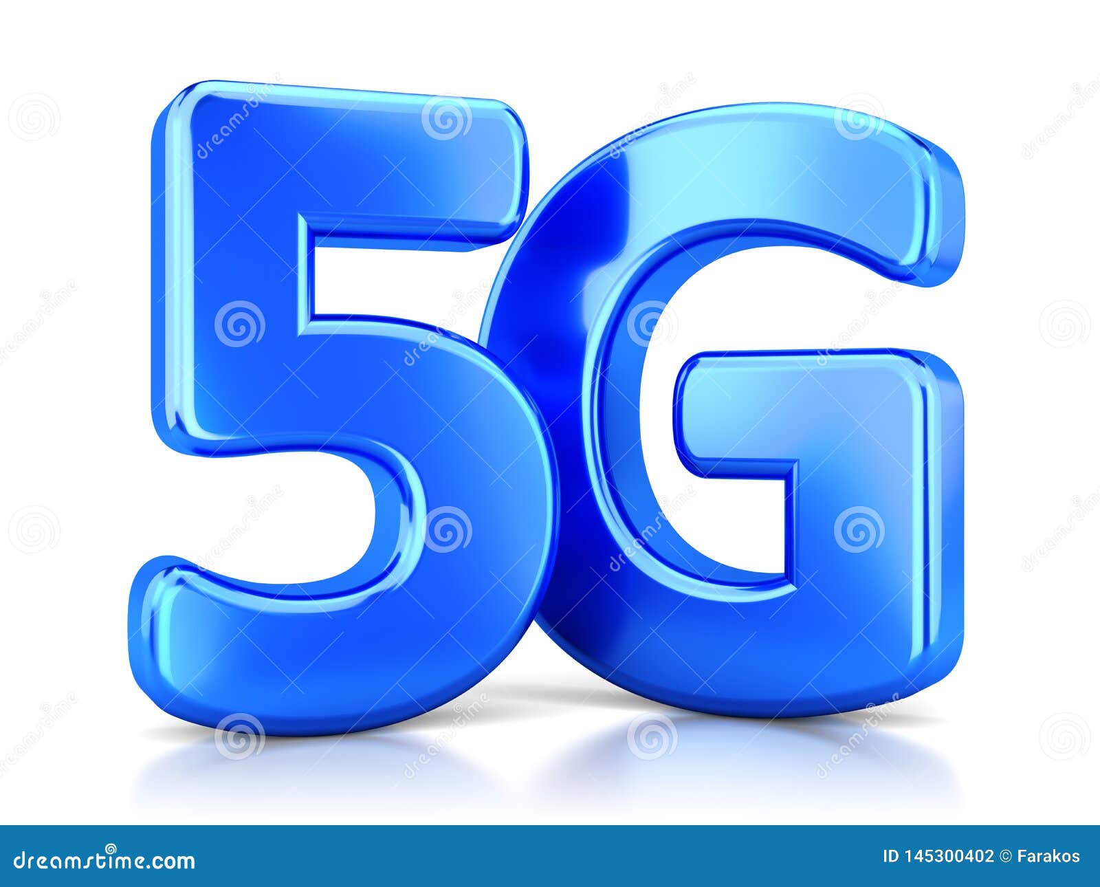 Fifth Generation Wireless Communication Technology 3d Icon Stock ...