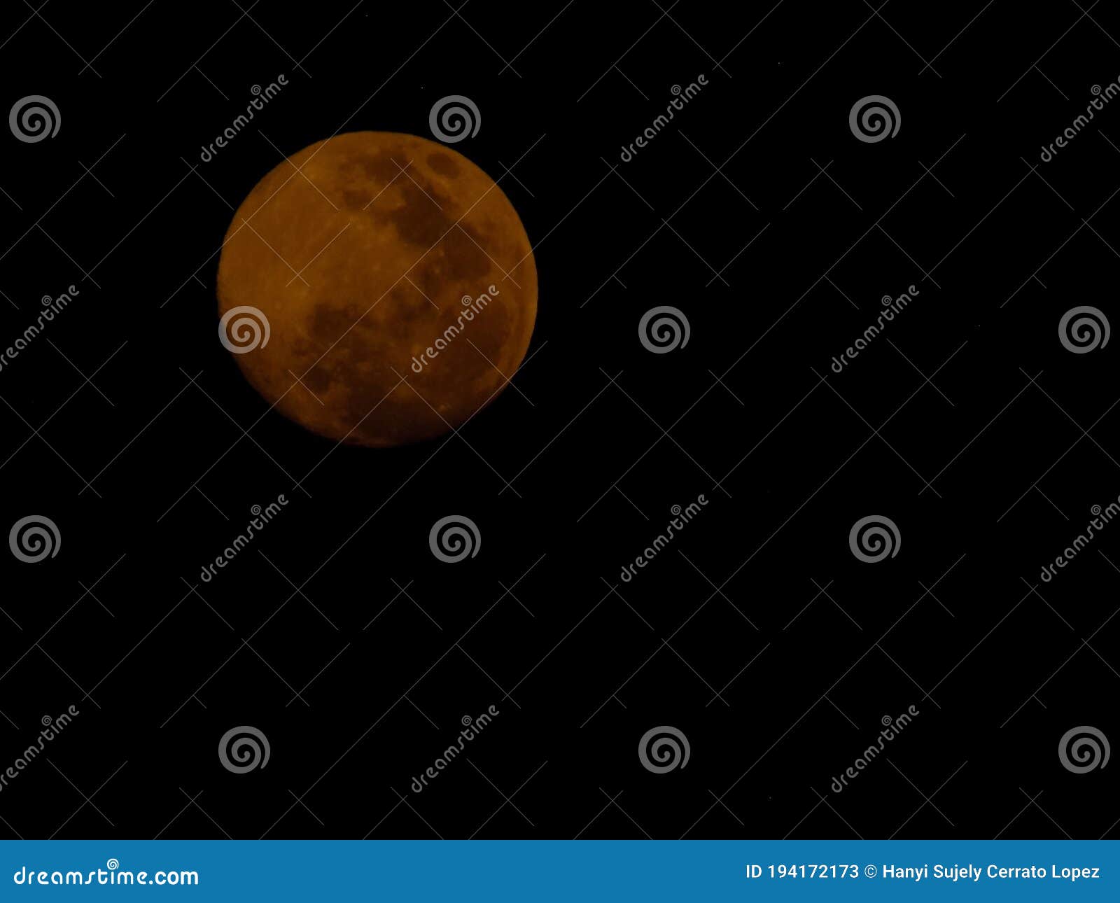 Red full moon stock image. Image of moonsurface, wallpaper - 194172173