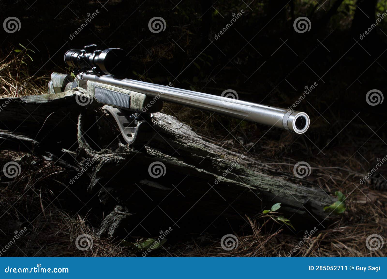 Fifty Caliber Inline Muzzleloader for Hunting Stock Image - Image of ...