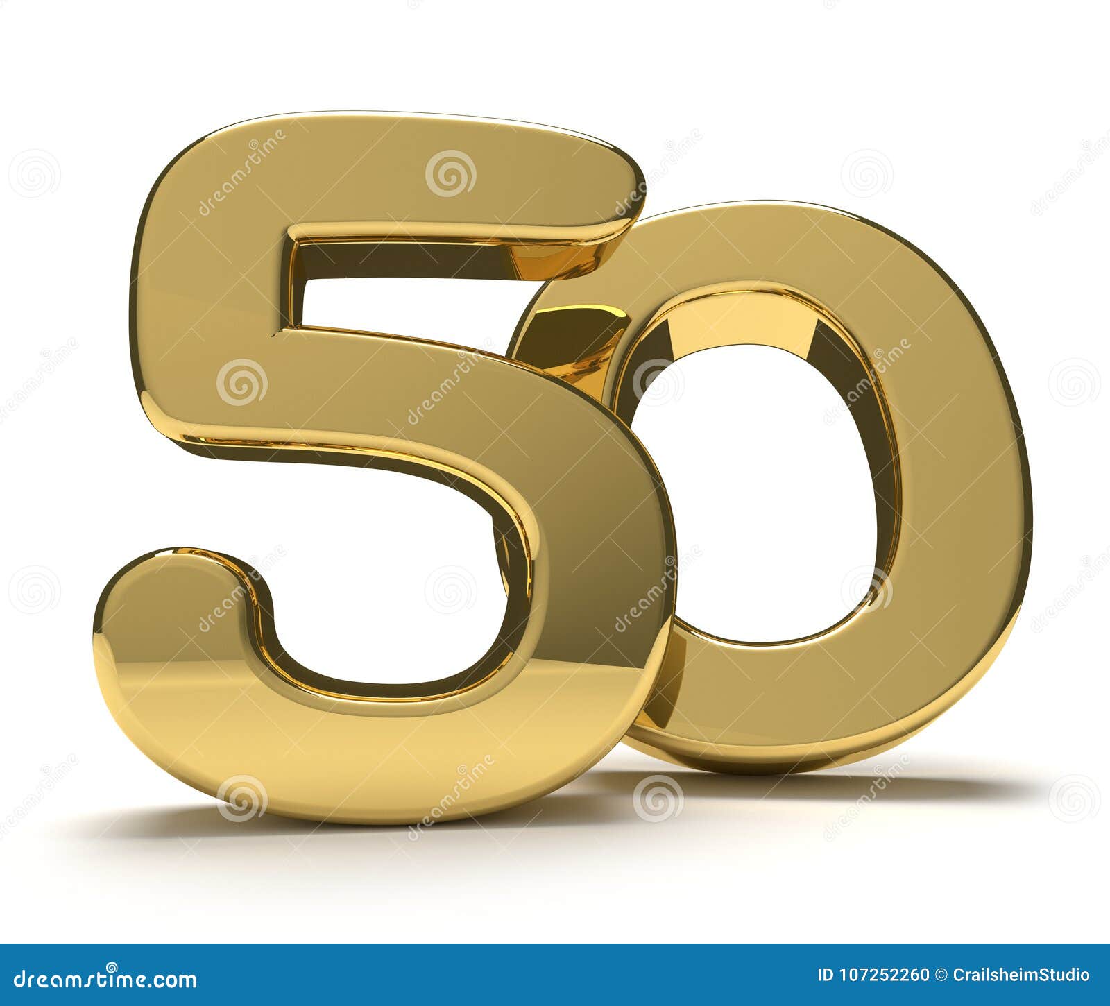50 fifty 3d render stock illustration. Illustration of symbol - 107252260