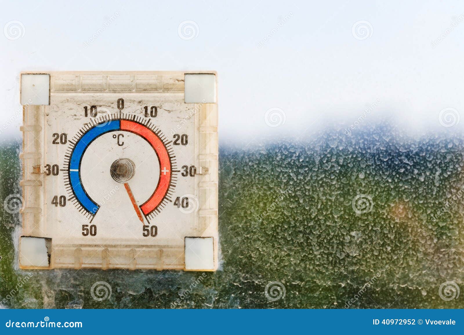 Fifty Degrees Celsius on Outdoor Thermometer Stock Photo - Image of ...