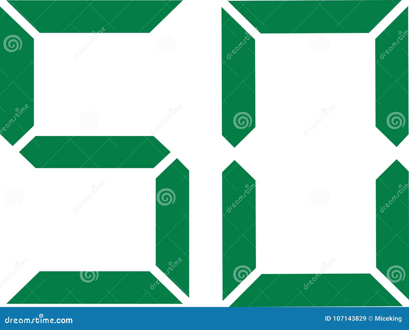 Fifty digital number 50 stock vector. Illustration of numeral - 107143829