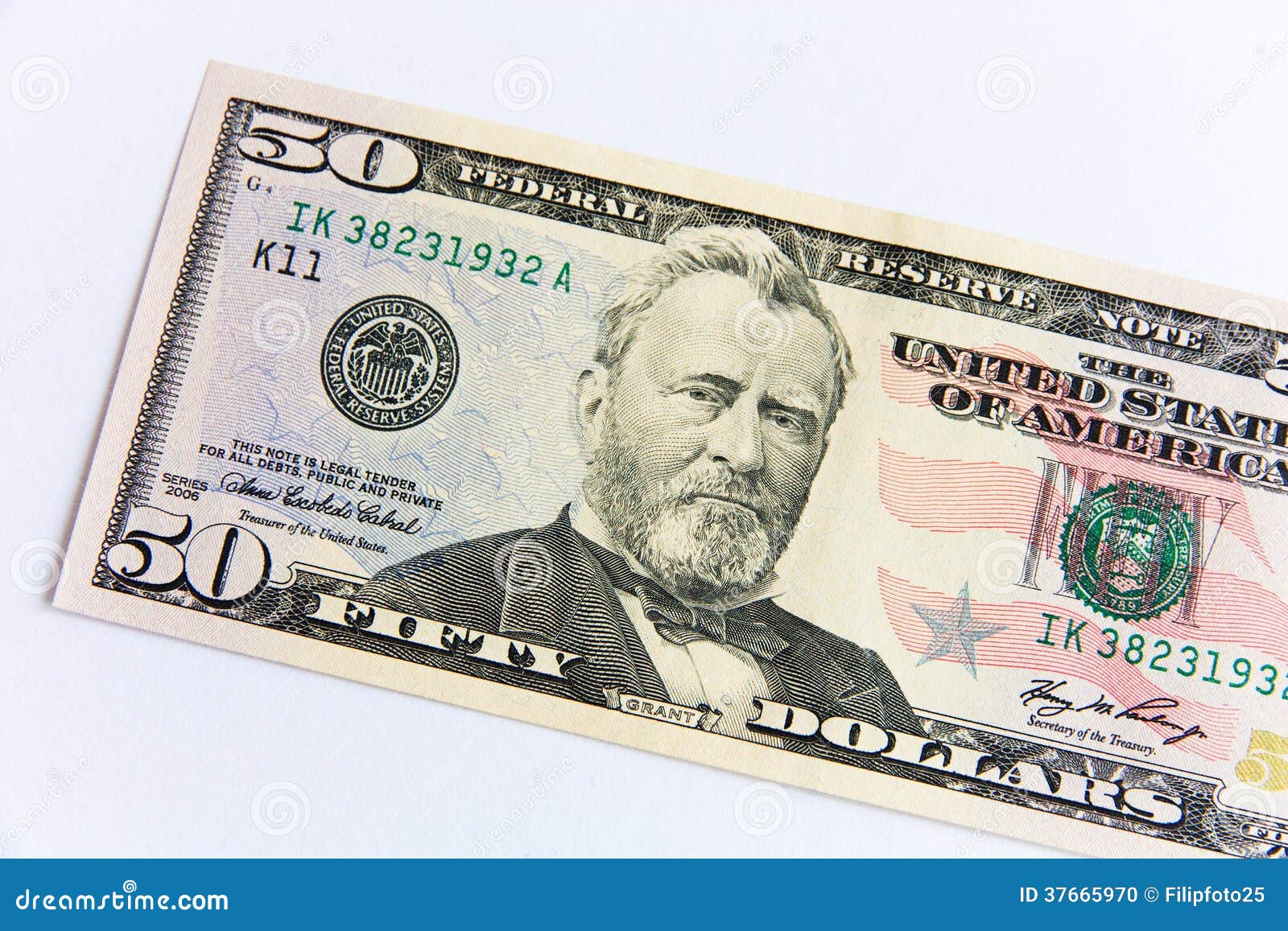 Fifty dollar bill stock photo. Image of economy, bills - 37665970