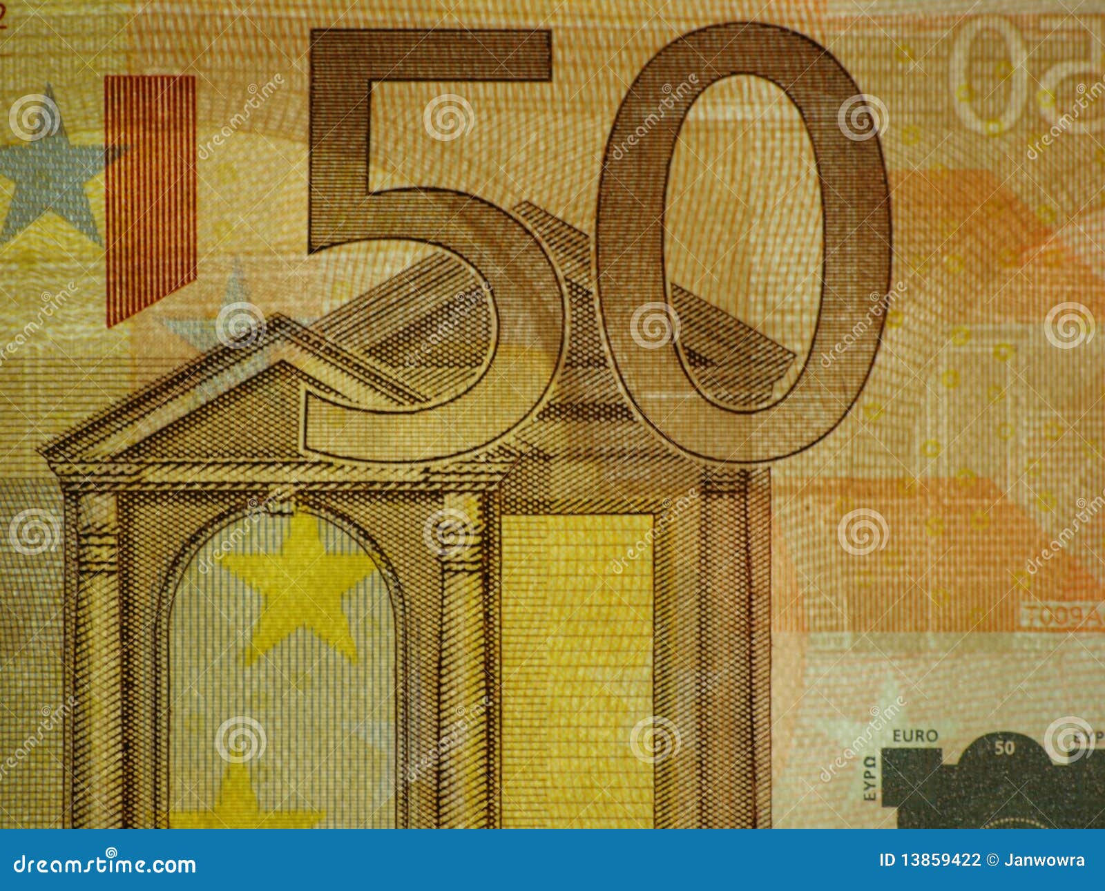 Fifty euro stock photo. Image of economy, europe, detail - 13859422