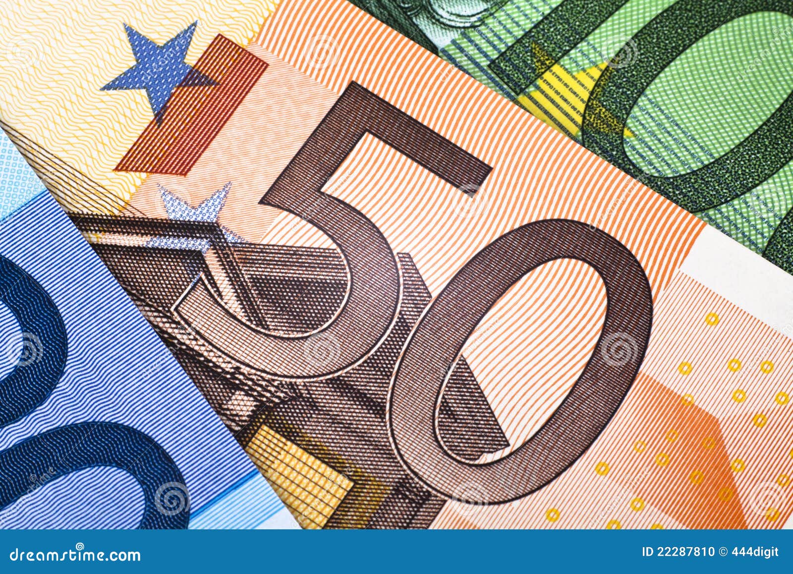 Fifty euro banknote stock photo. Image of multicolored - 22287810
