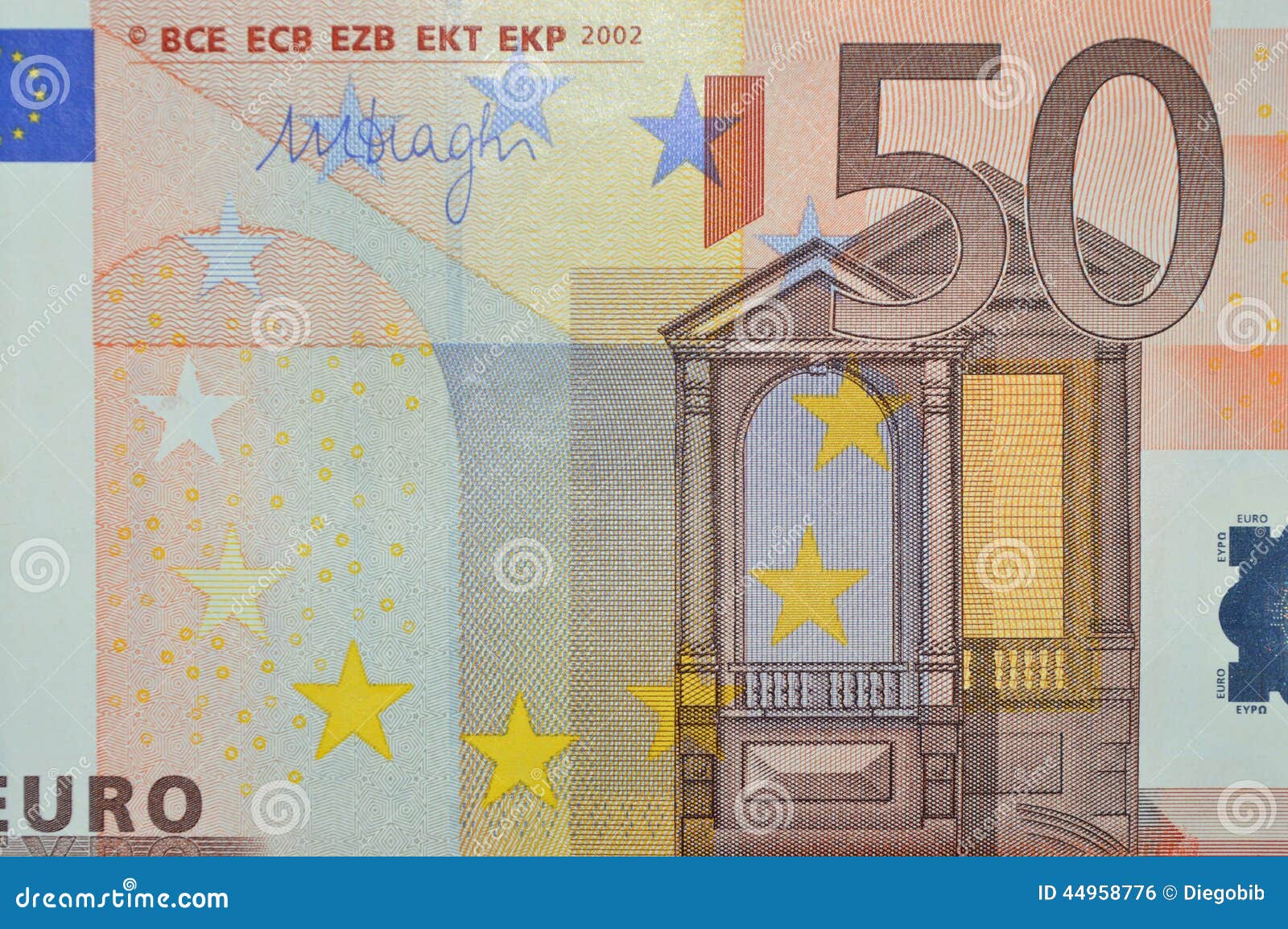 Fifty euro banknote front stock photo. Image of cash - 44958776