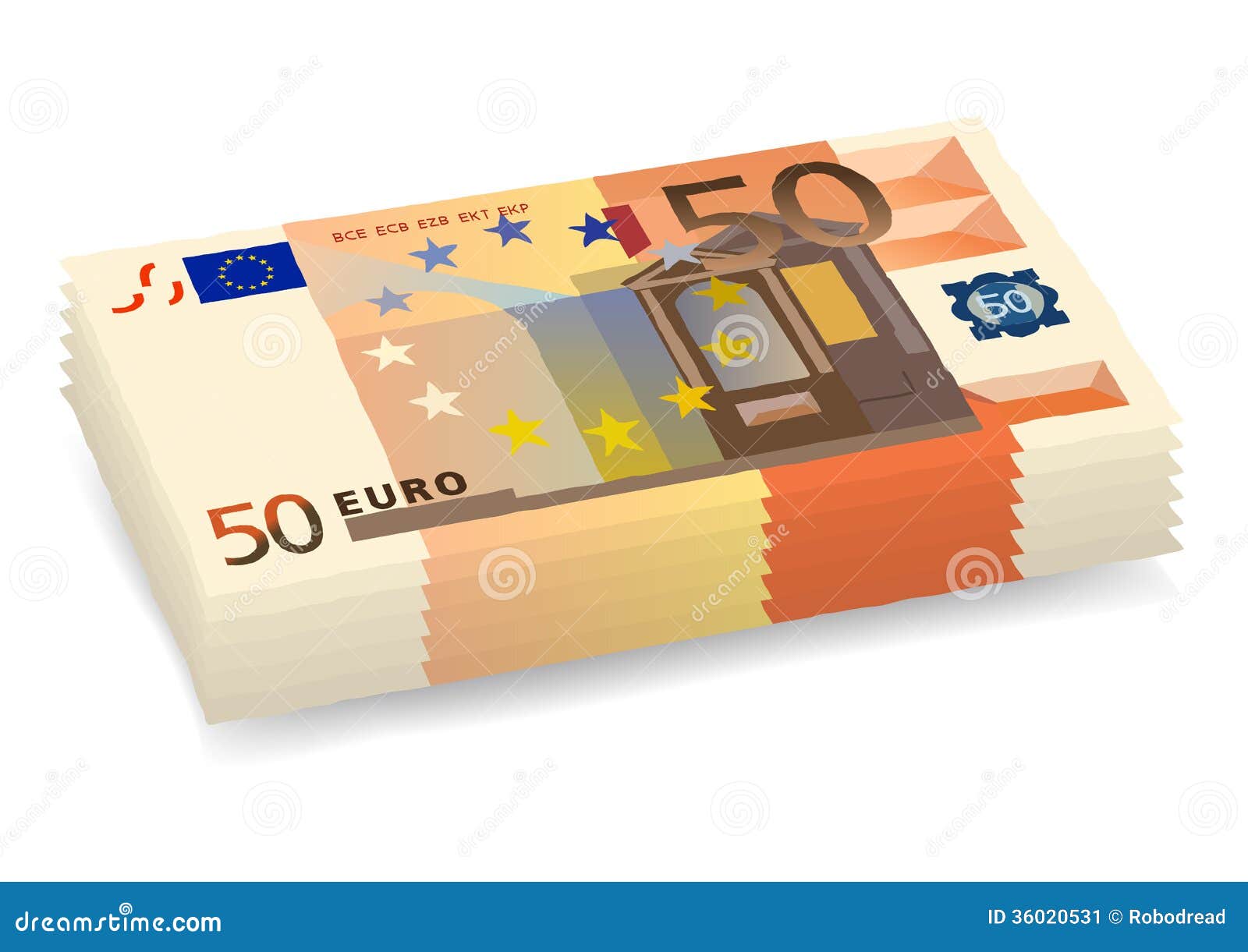 Fifty euro stock vector. Illustration of banking, design - 36020531
