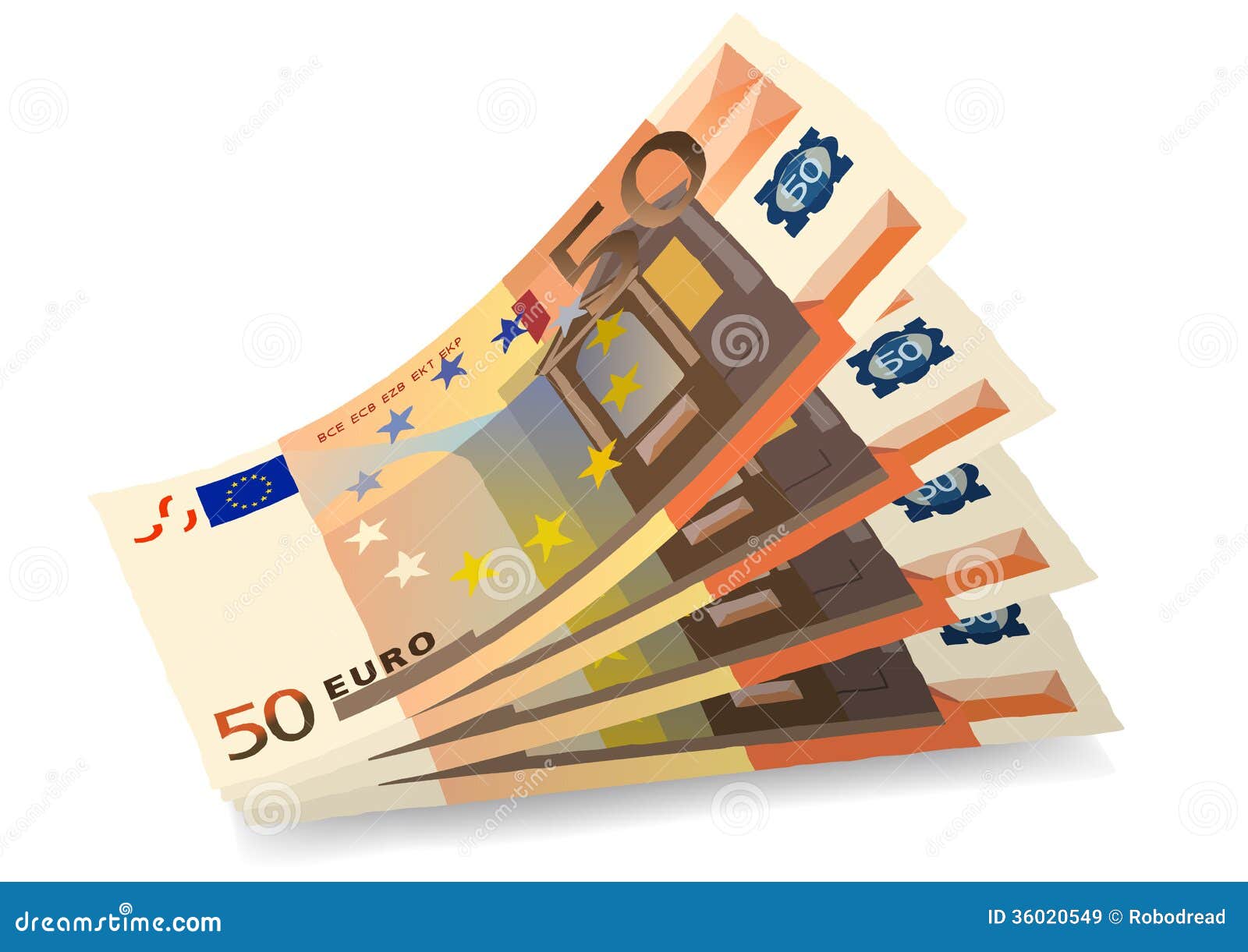 Fifty euro stock vector. Illustration of money, profit - 36020549