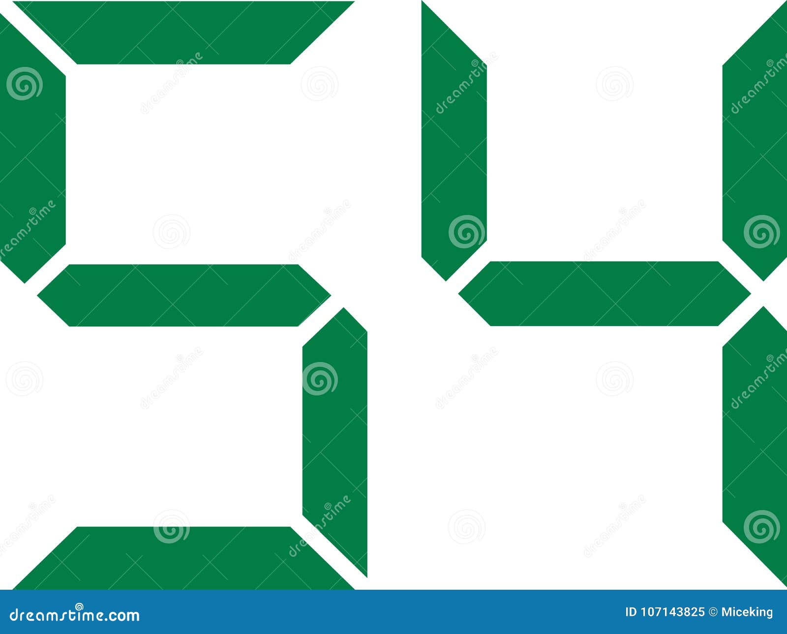 Fifty-four Digital Number 54 Stock Vector - Illustration of font ...