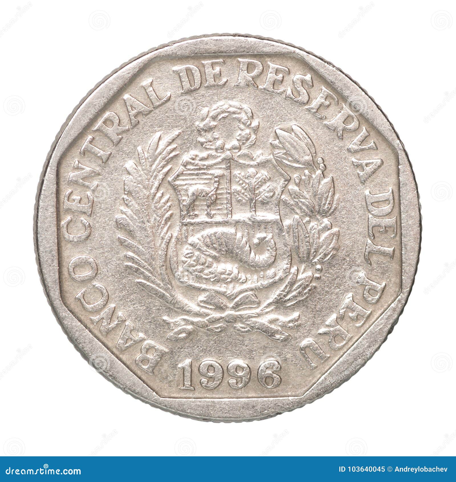 New Peruvian coin stock image. Image of white, macro - 103640045