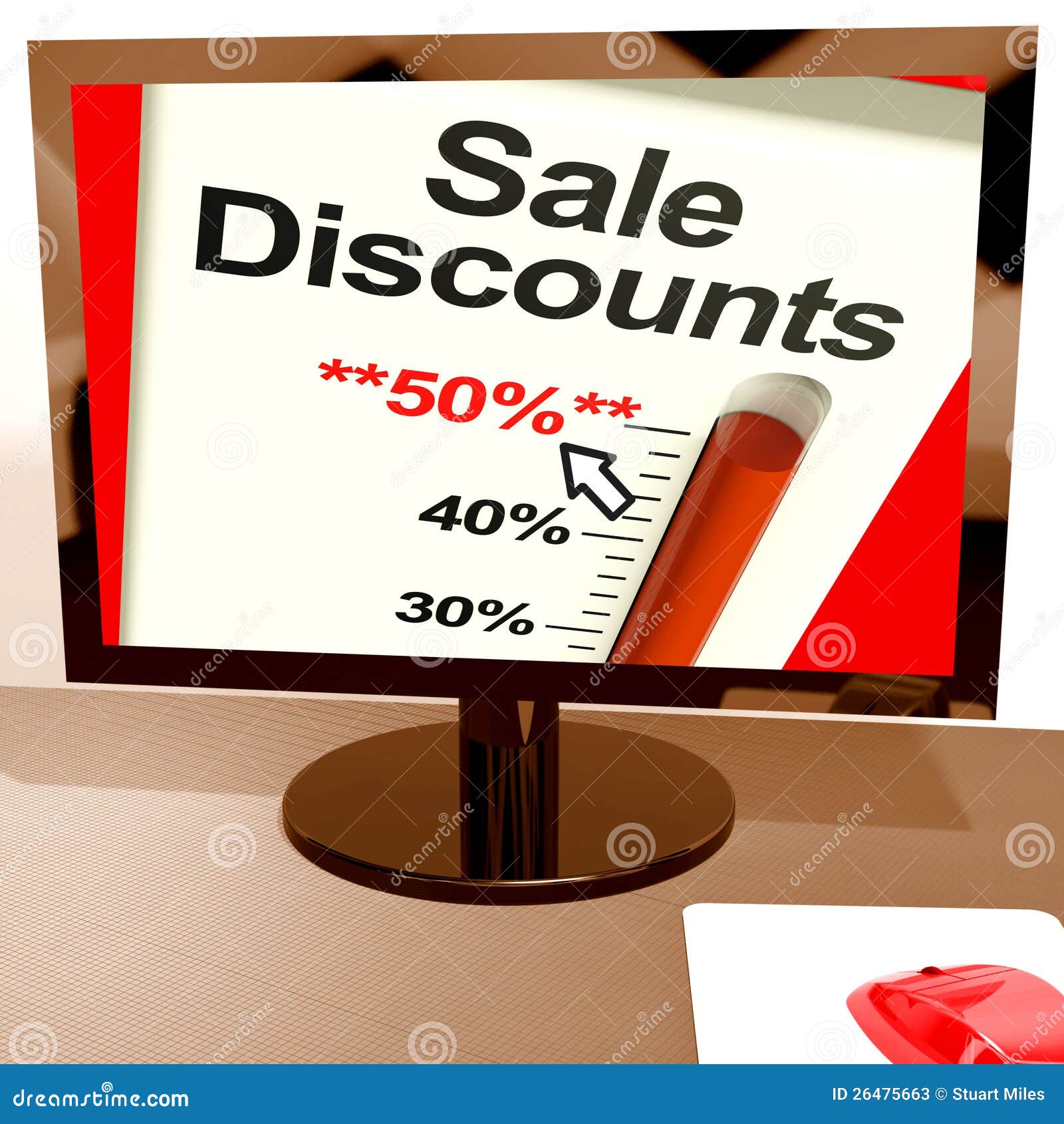 Fifty Percent Sale Discounts Stock Illustration - Illustration of ...