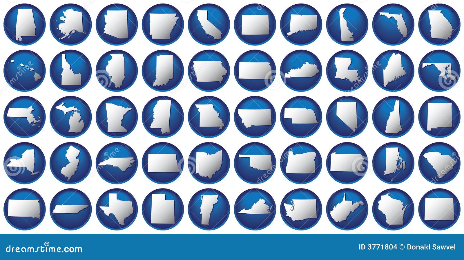 USA Map With States Icon Vector Illustration | CartoonDealer.com #79593328