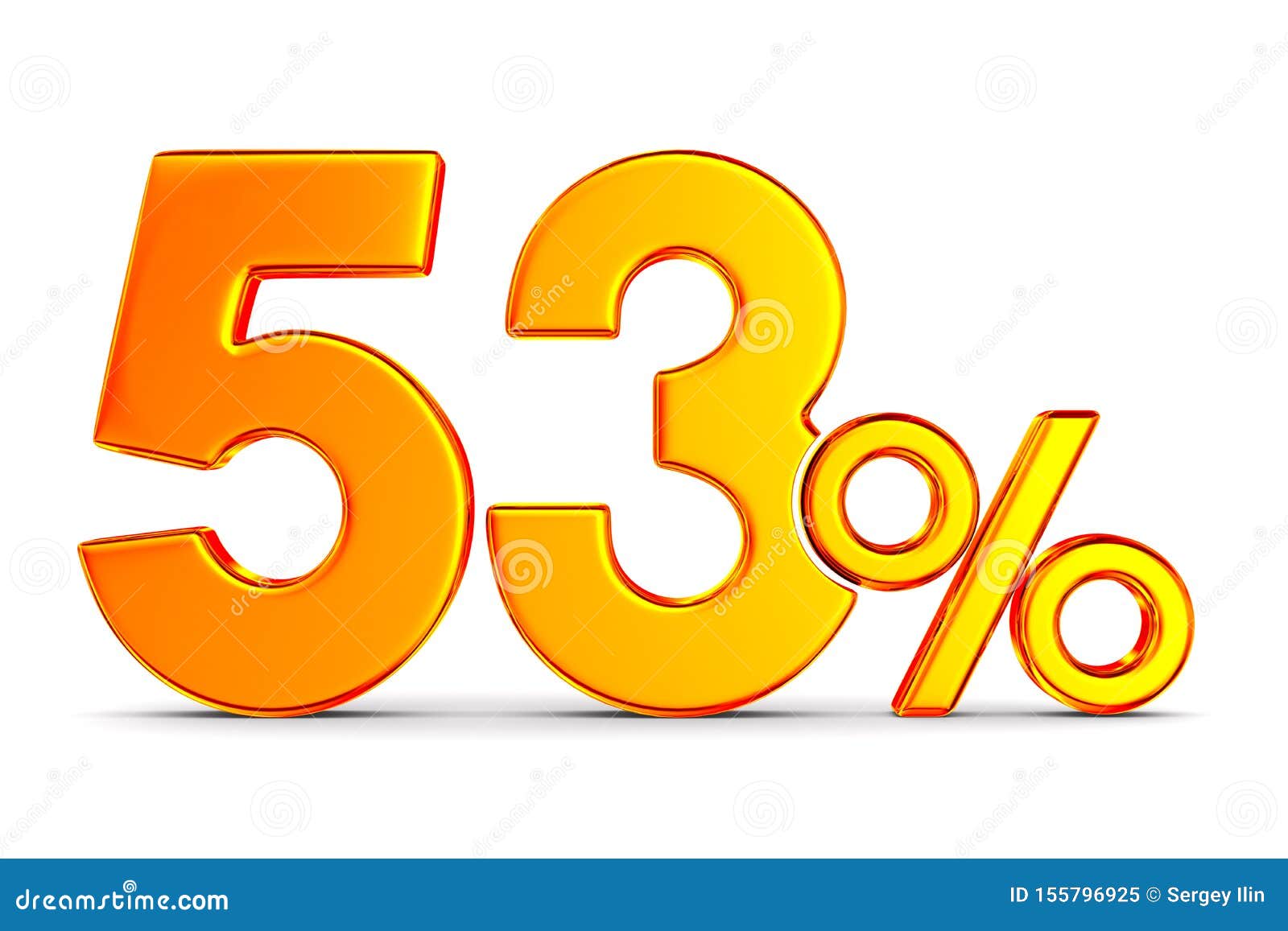 Fifty Three Years Anniversary Golden. Anniversary Template Design For ...