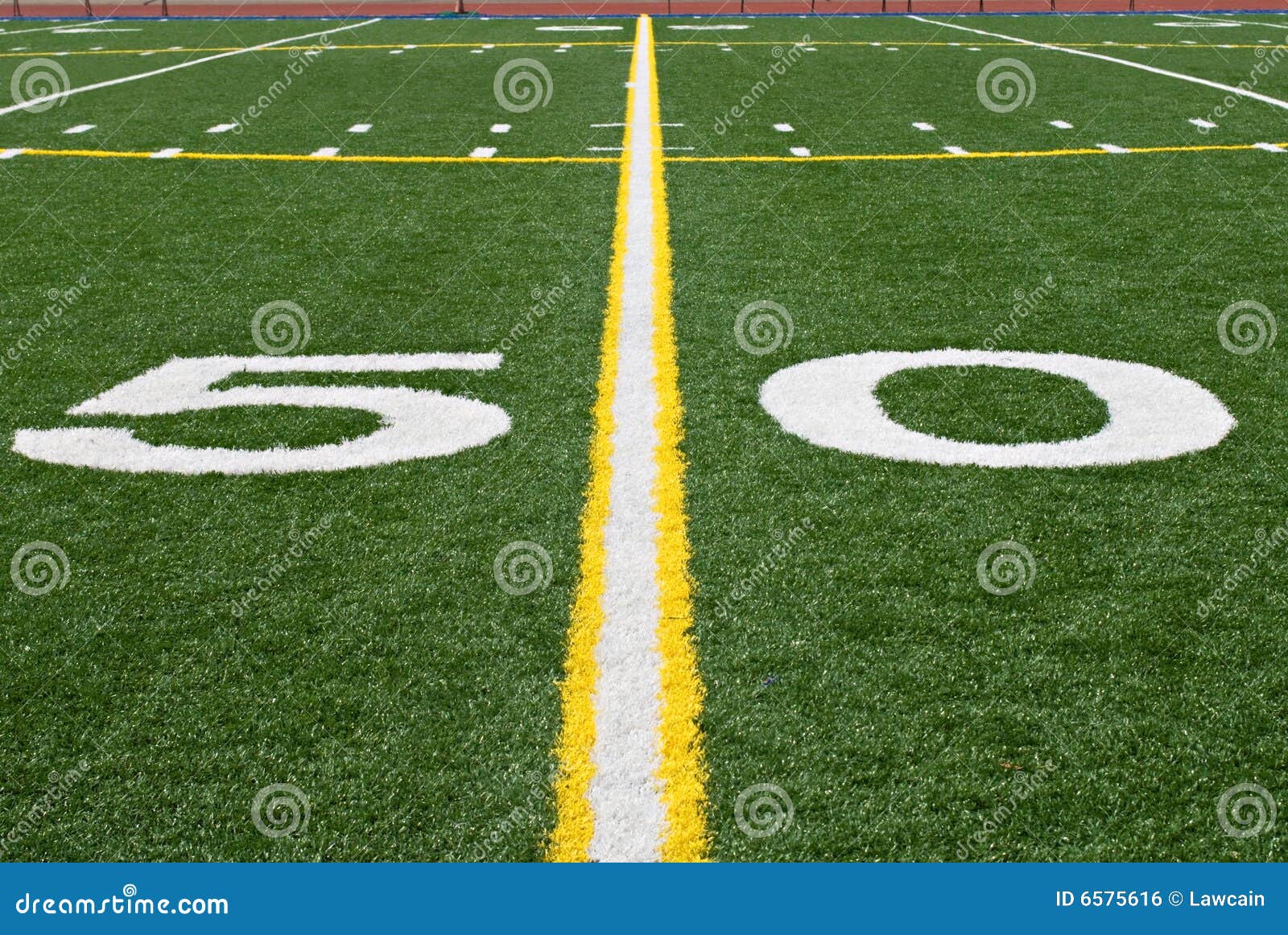 Fifty Yard Line stock photo. Image of athletic, field - 6575616