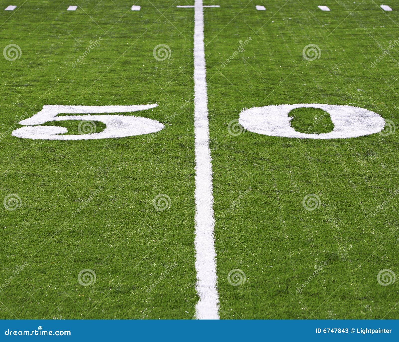 Fifty yard line stock image. Image of field, marker, game - 6747843