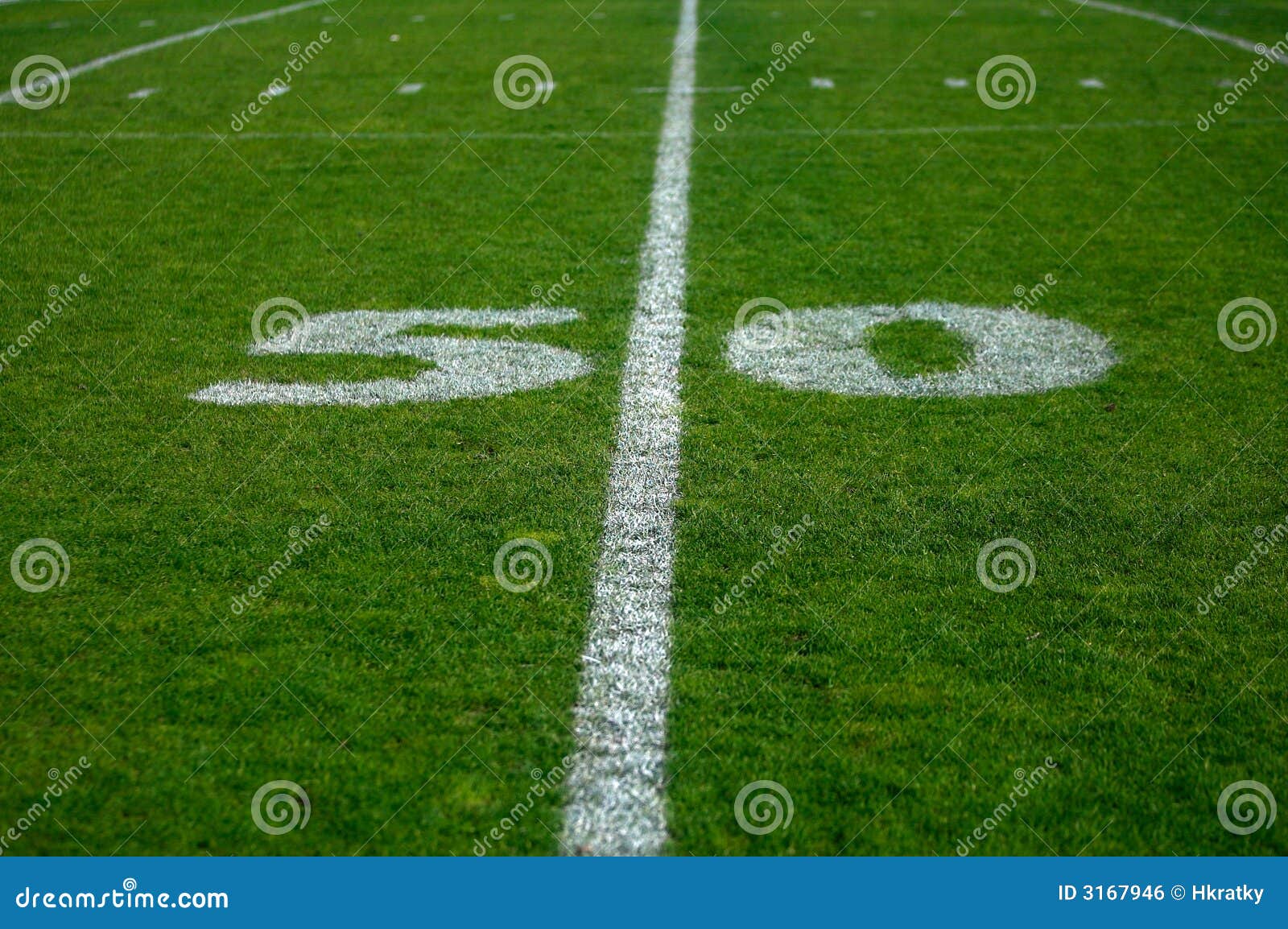 Fifty yards stock photo. Image of turf, middle, ball, grass - 3167946