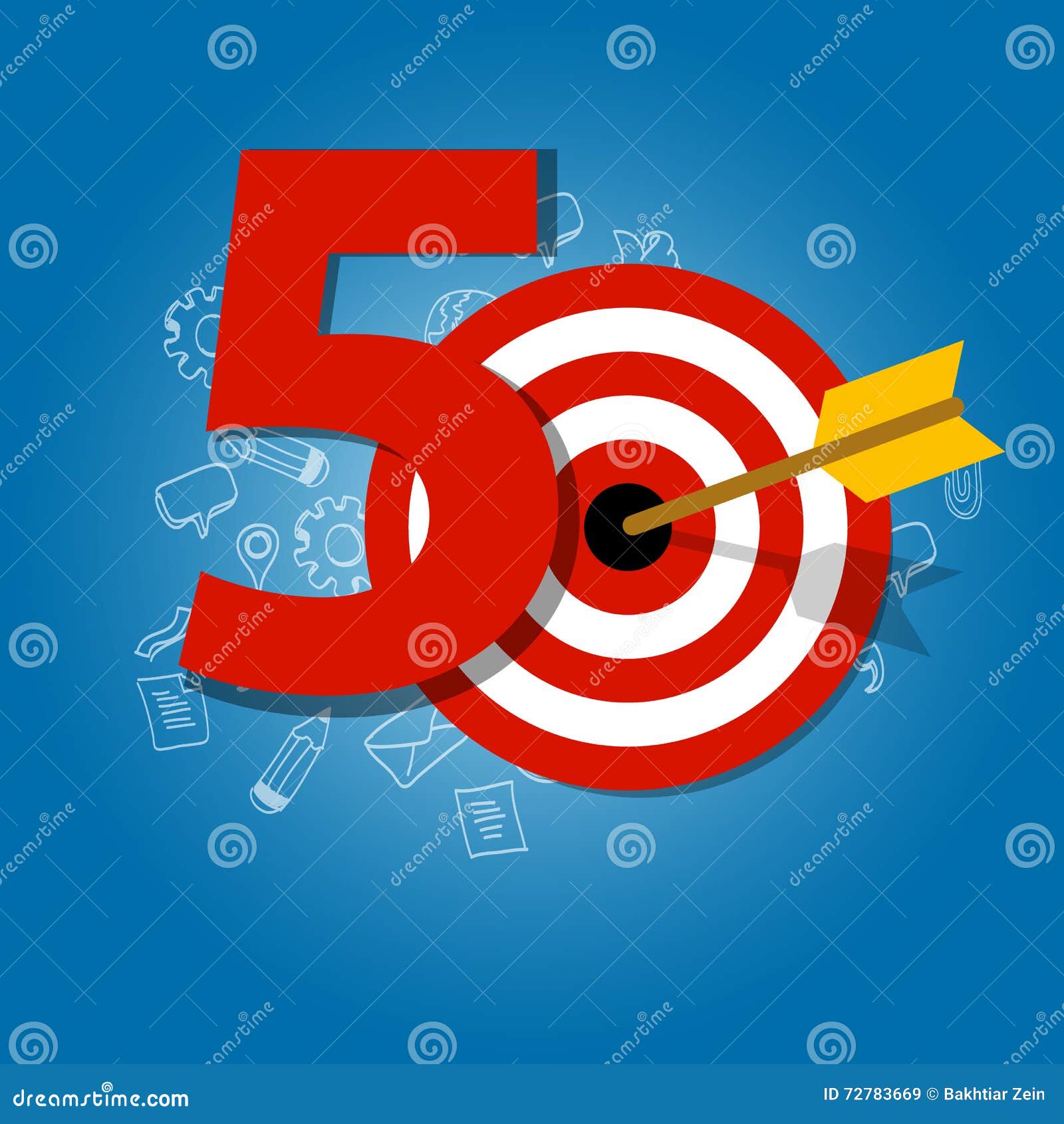 Ten Years Target And Plan In Business Calendar List Of Achievement ...