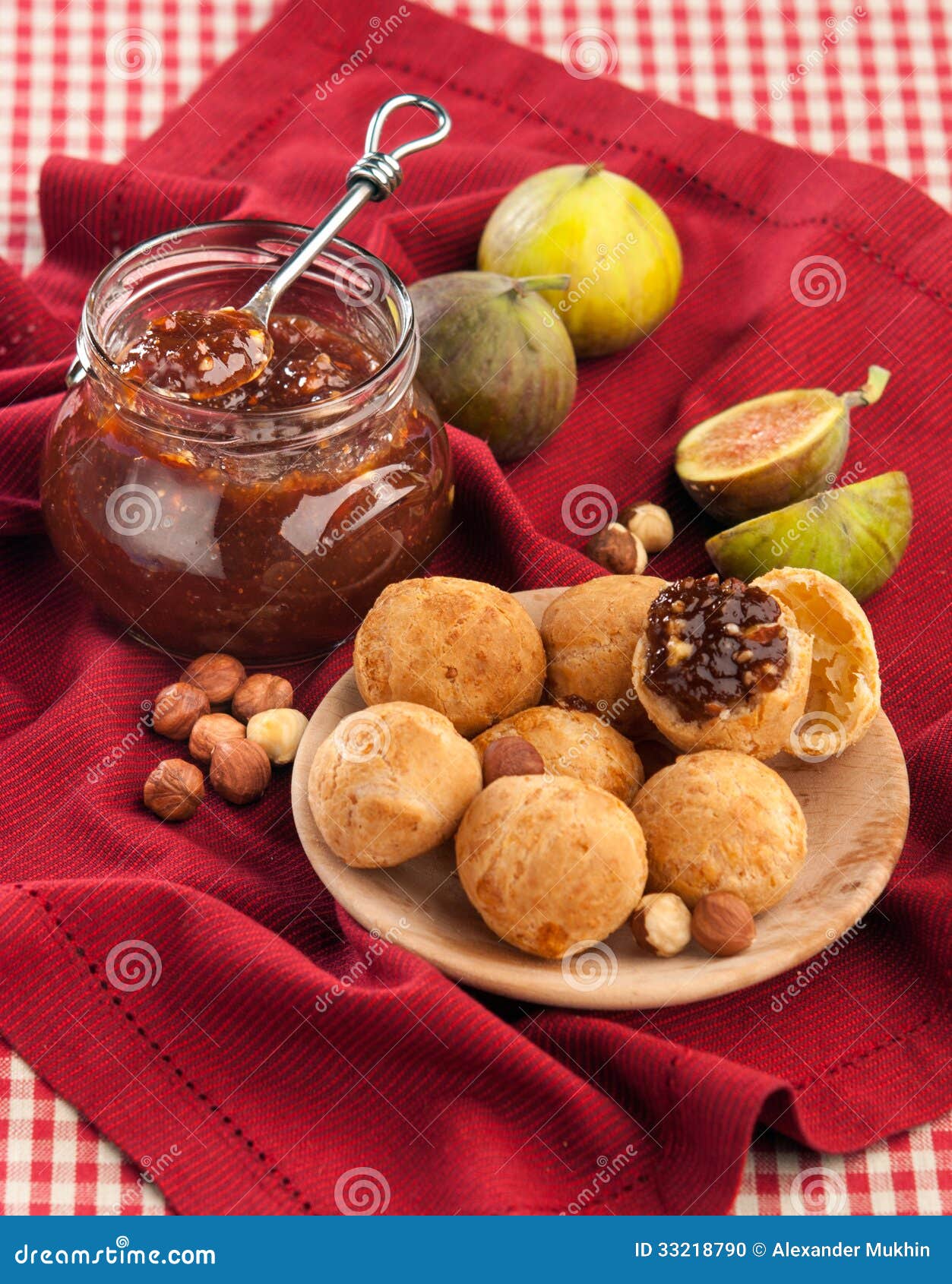 Fig chutney with hazelnut stock photo. Image of organic - 33218790