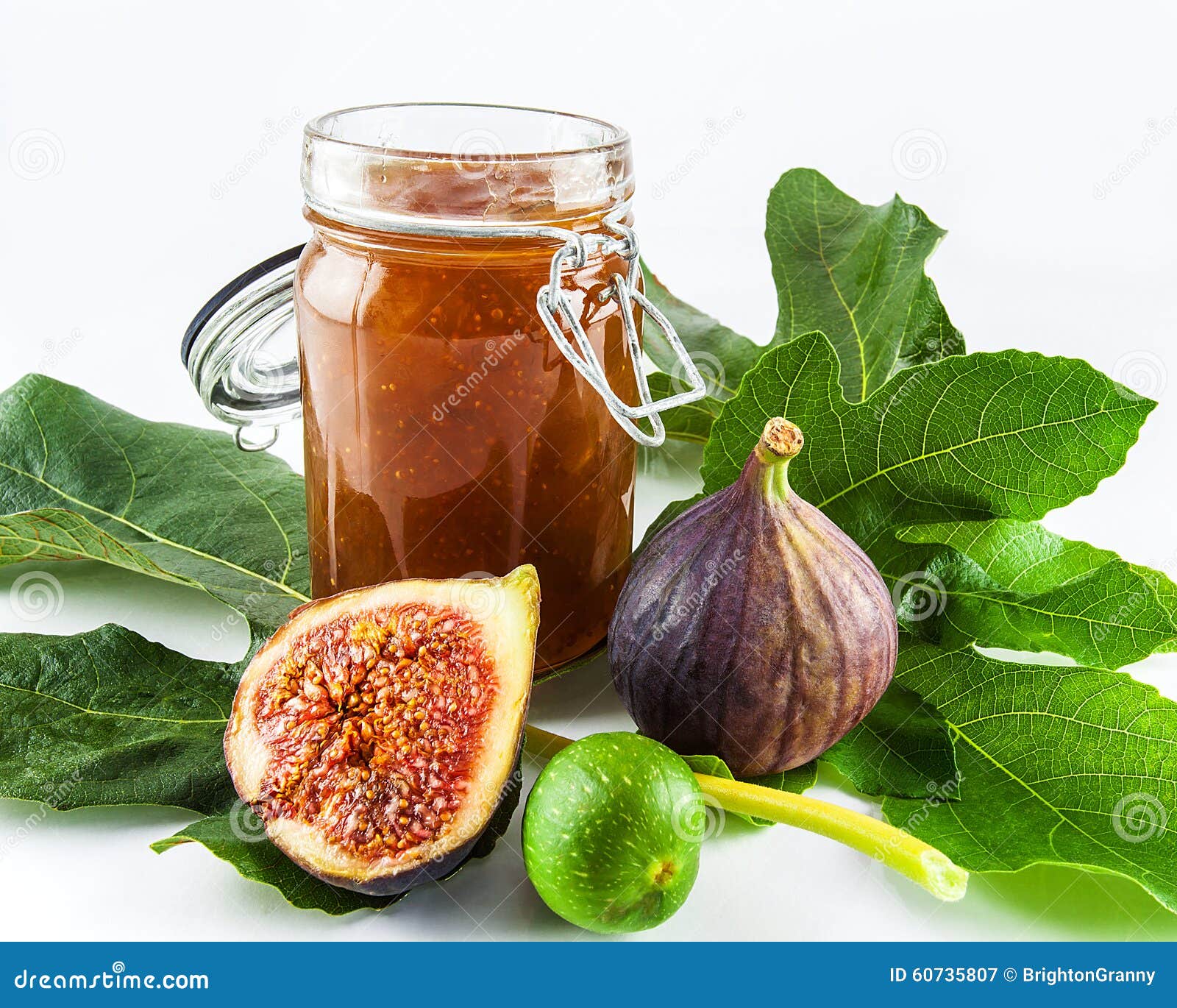 Fig conserve stock image. Image of nutrition, gaurmet - 60735807