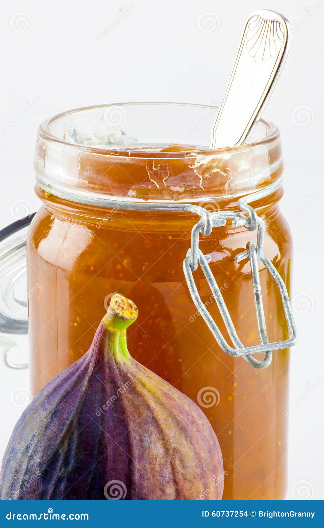 Fig conserve stock photo. Image of food, jelly, opened - 60737254