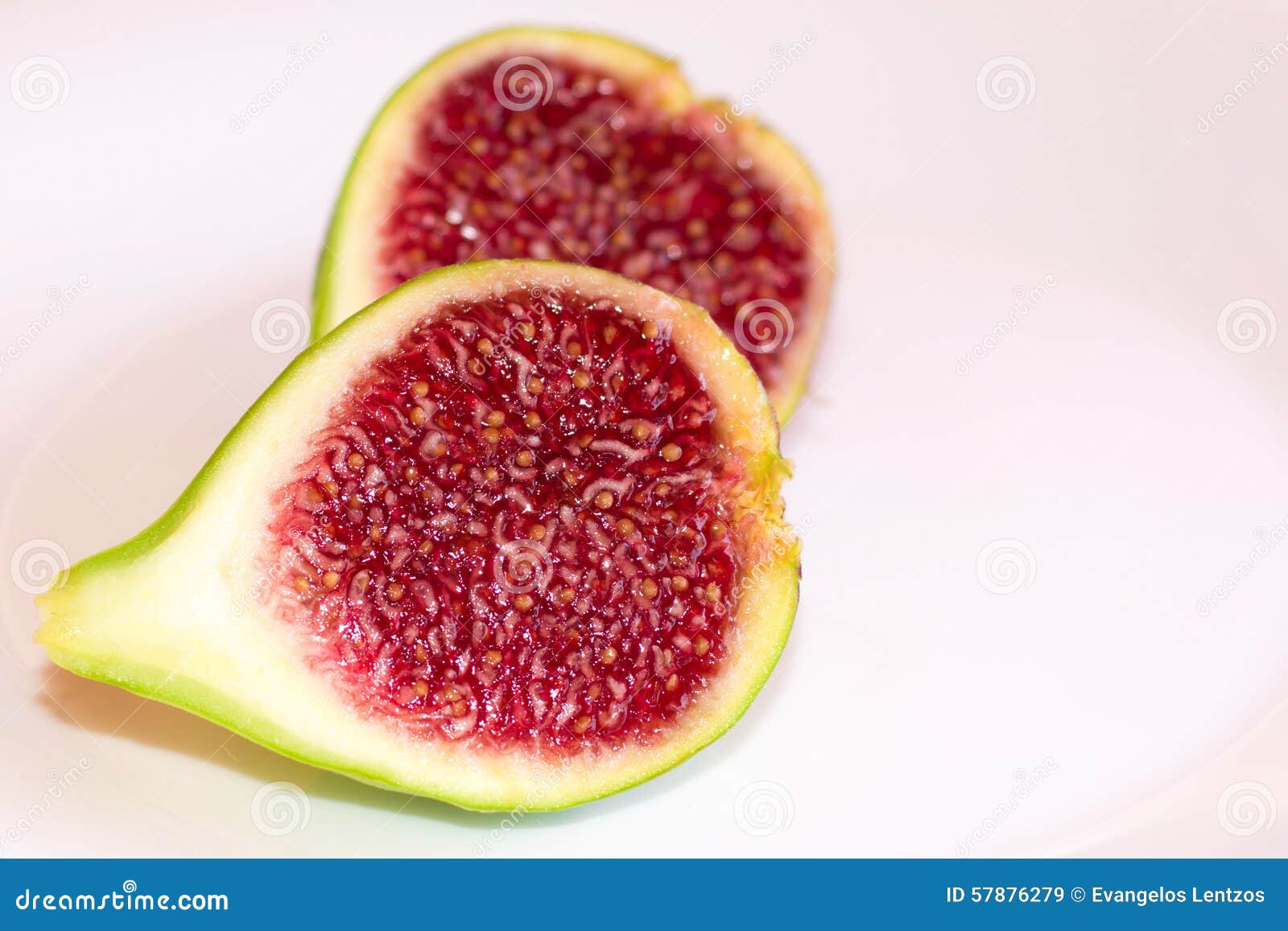 Fig cut in two halves stock image. Image of background - 57876279