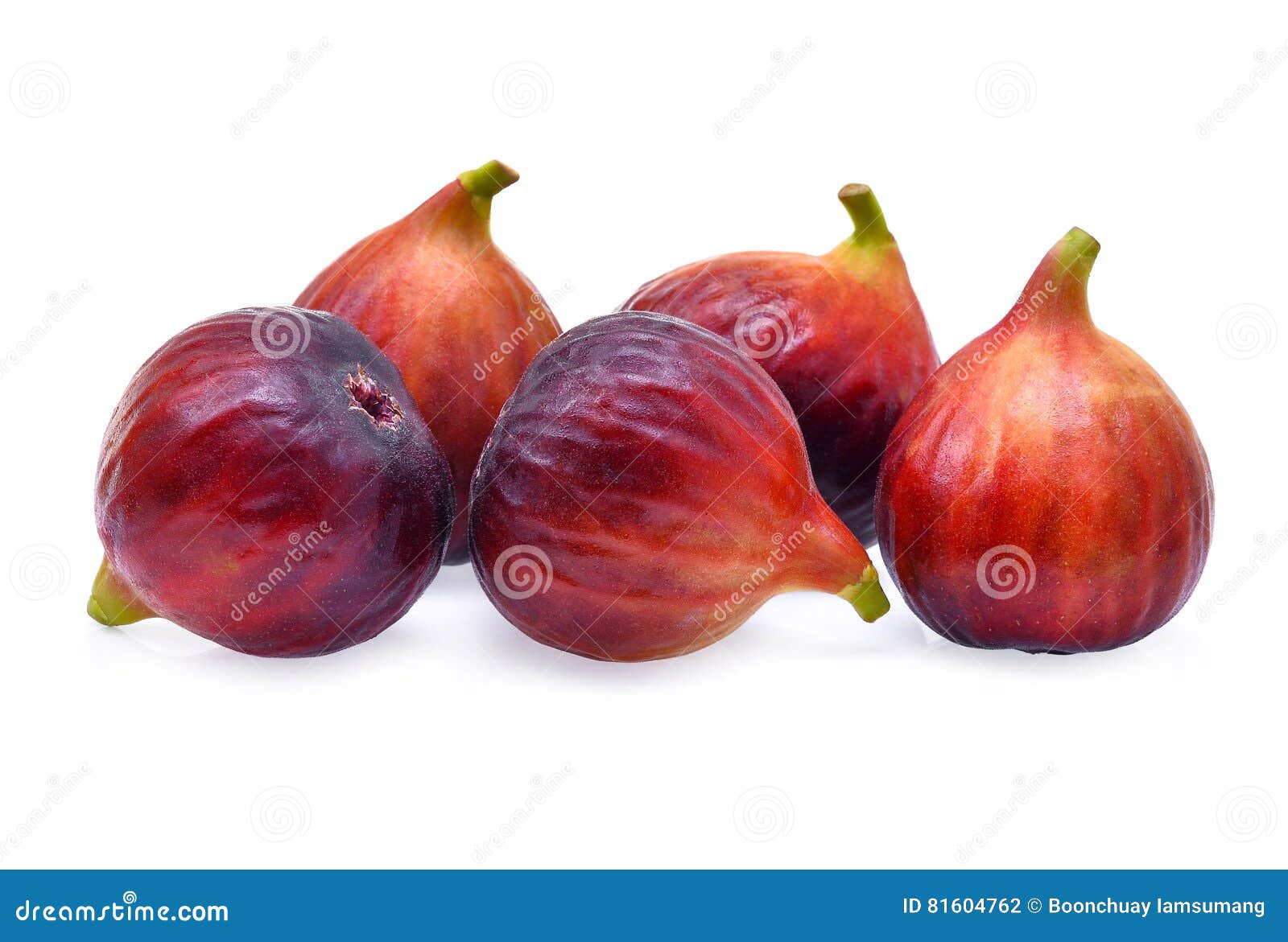 Fig Fruit Isolated on White Background Stock Photo - Image of purple ...