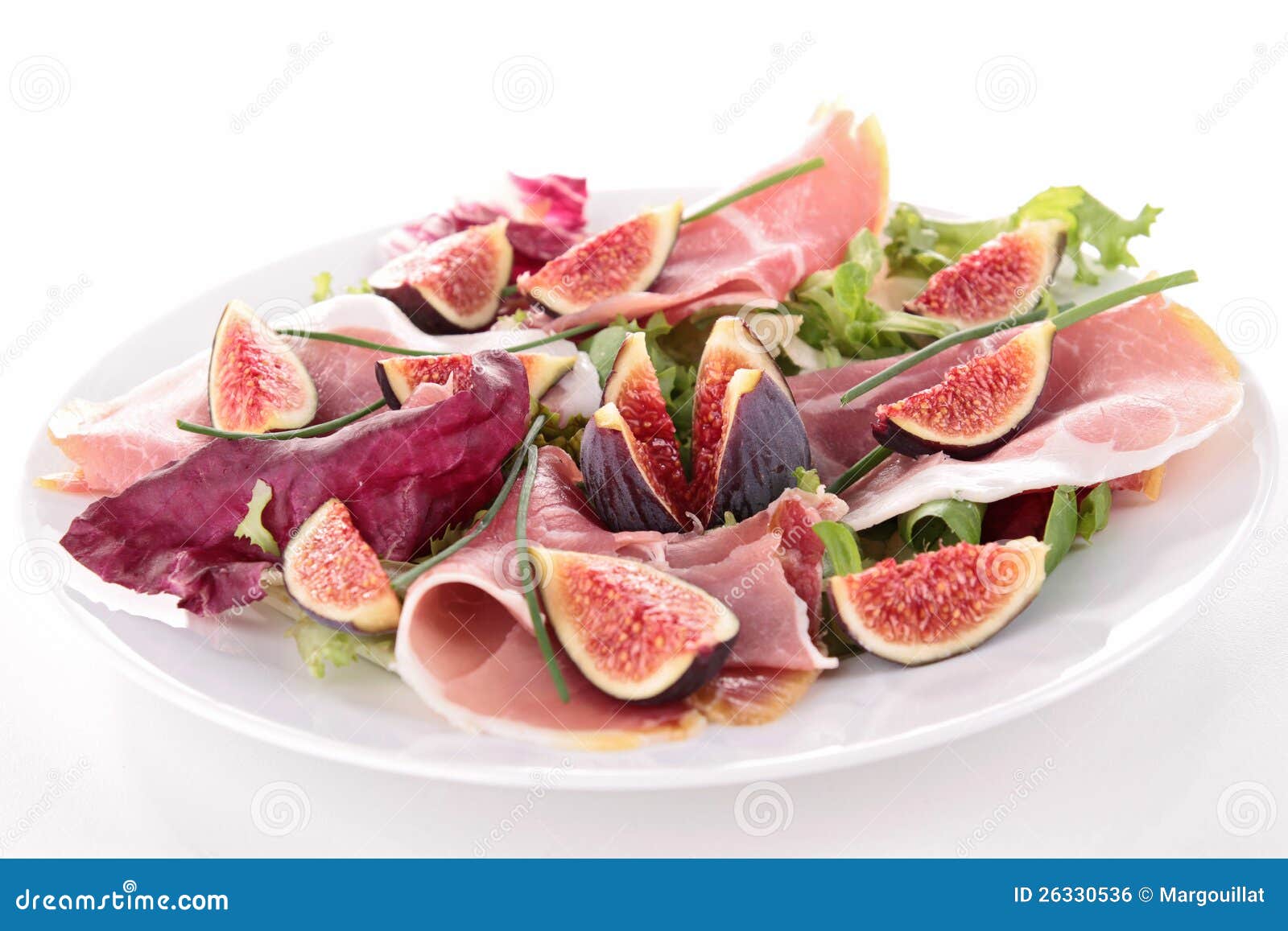 Fig and ham stock photo. Image of healthy, lettuce, culinary - 26330536