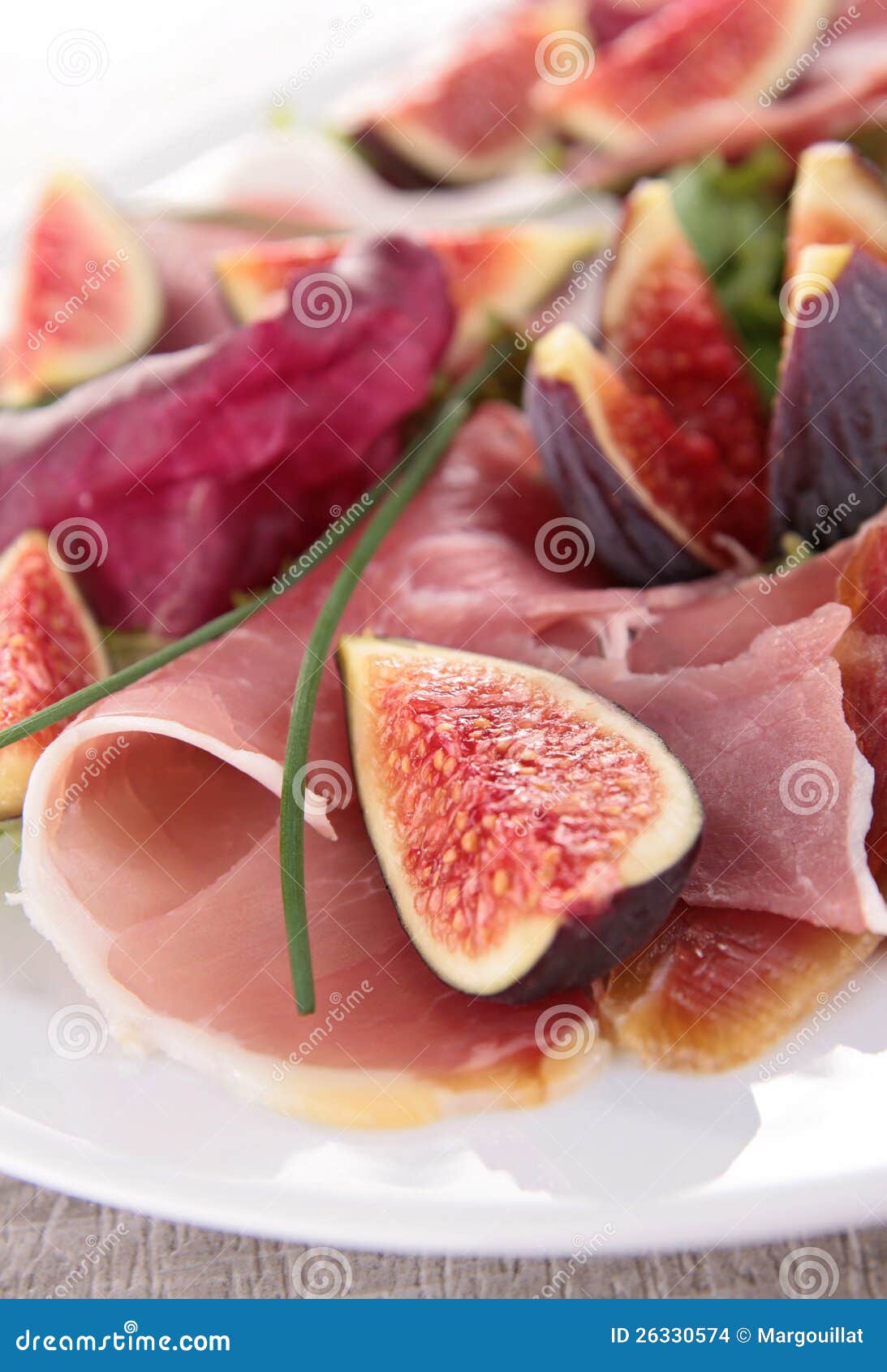 Fig and ham stock photo. Image of salad, cuisine, assortment - 26330574