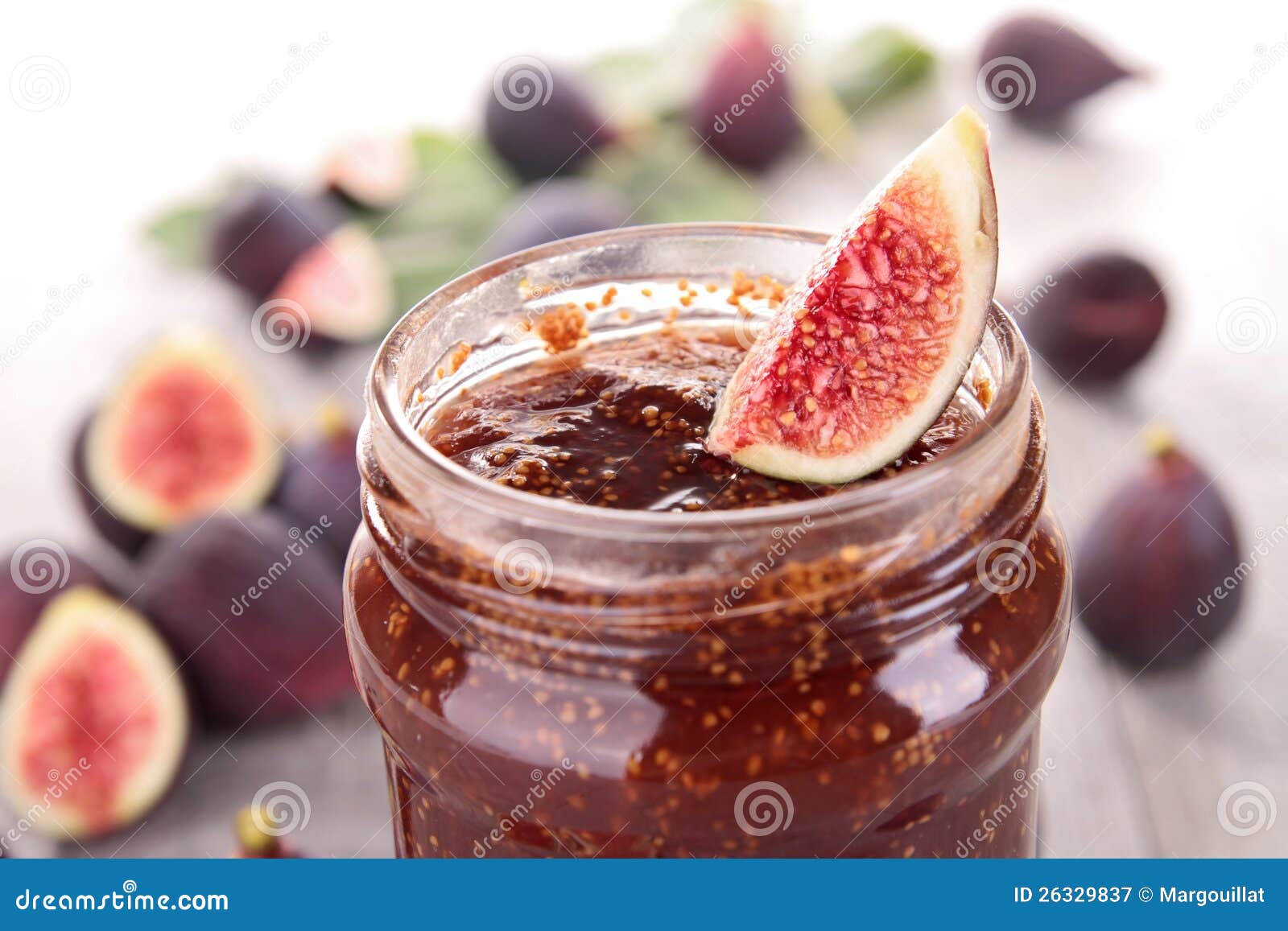 Fig jam stock image. Image of healthy, freshness, nutrition - 26329837