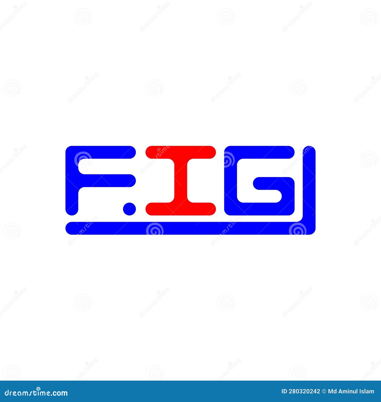 FIG Letter Logo Creative Design with Vector Graphic, FIG Simple and ...