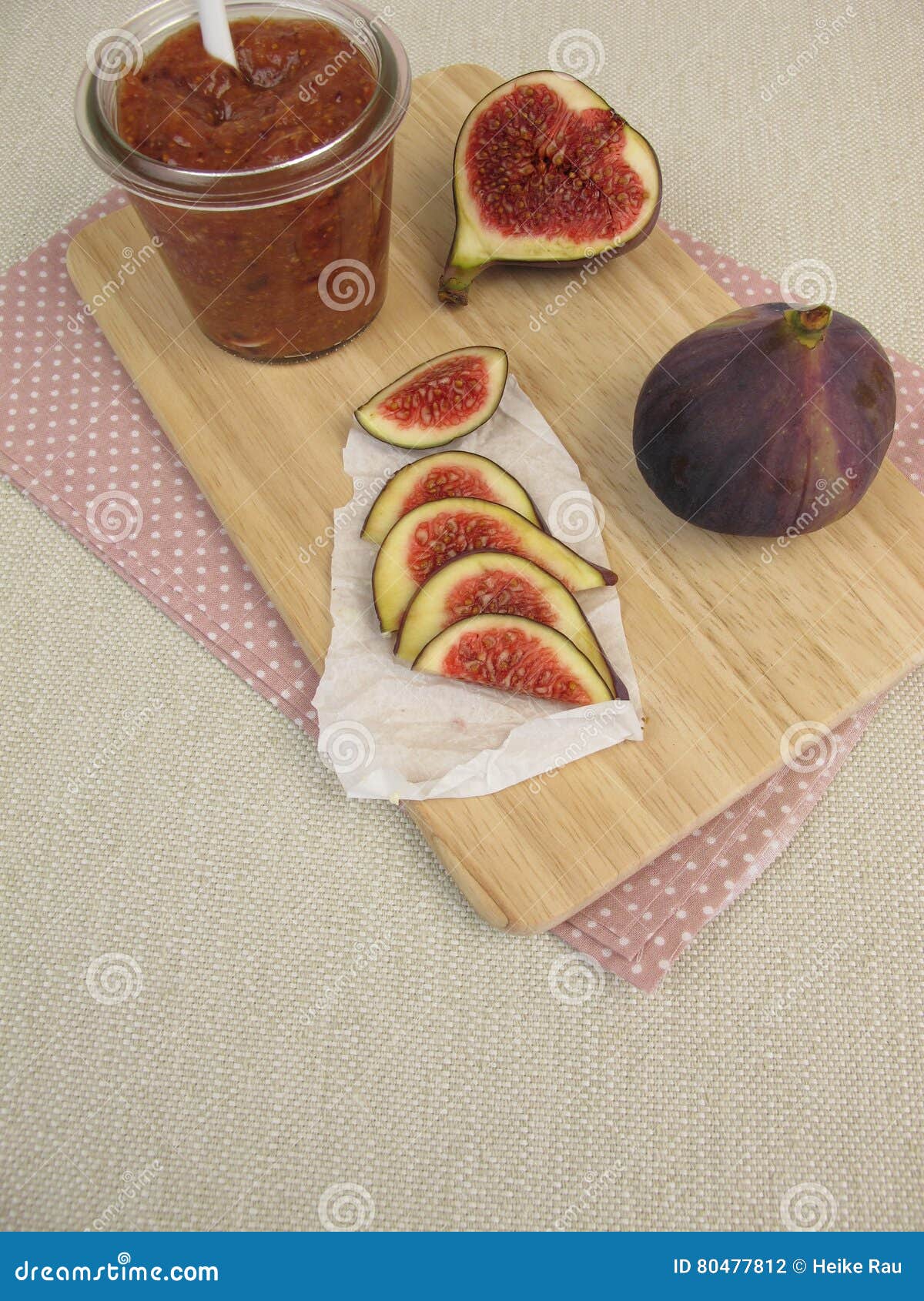 Fig mustard and fresh figs stock photo. Image of cook - 80477812