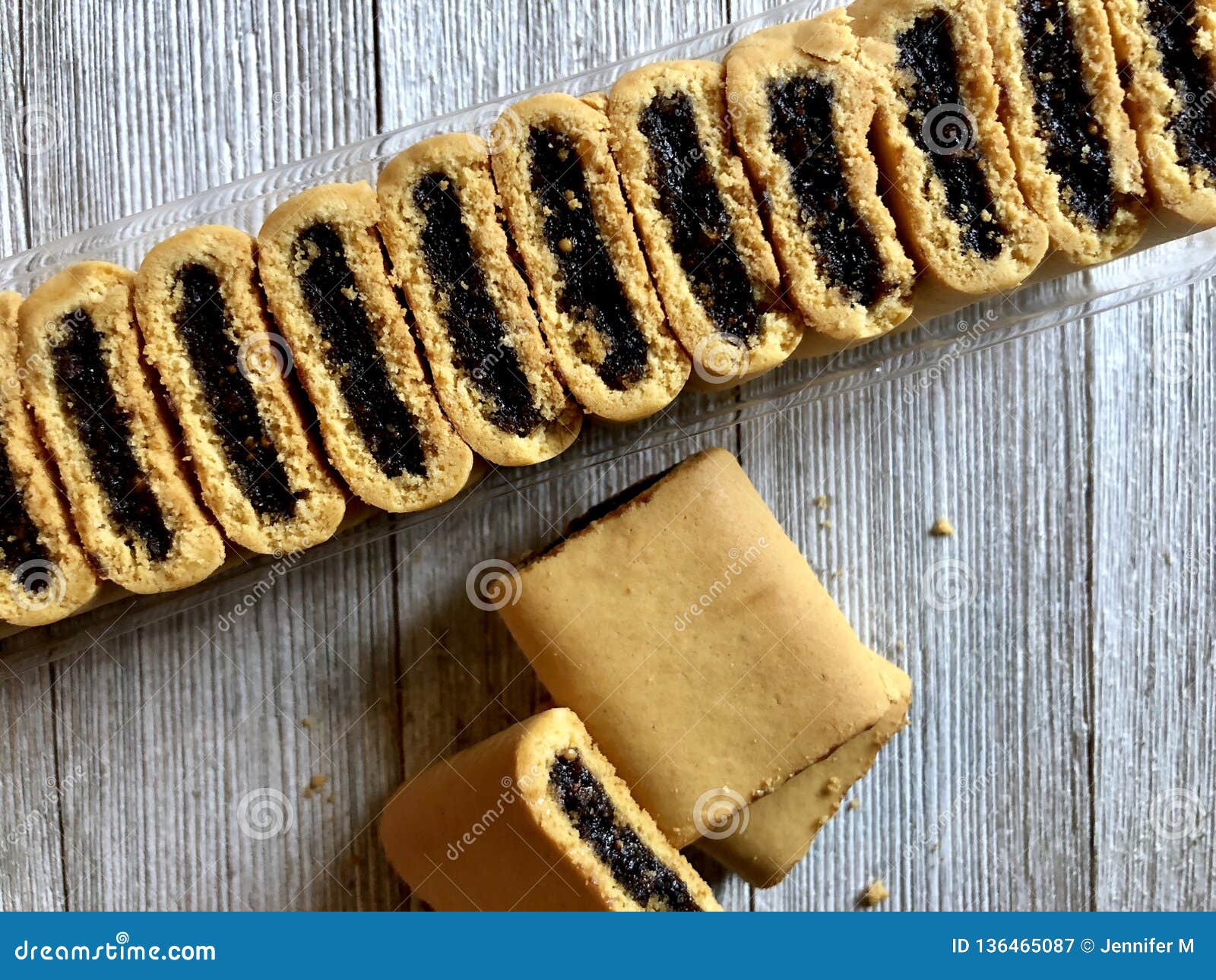 Fig newtons stock image. Image of newton, horizontal - 136465087