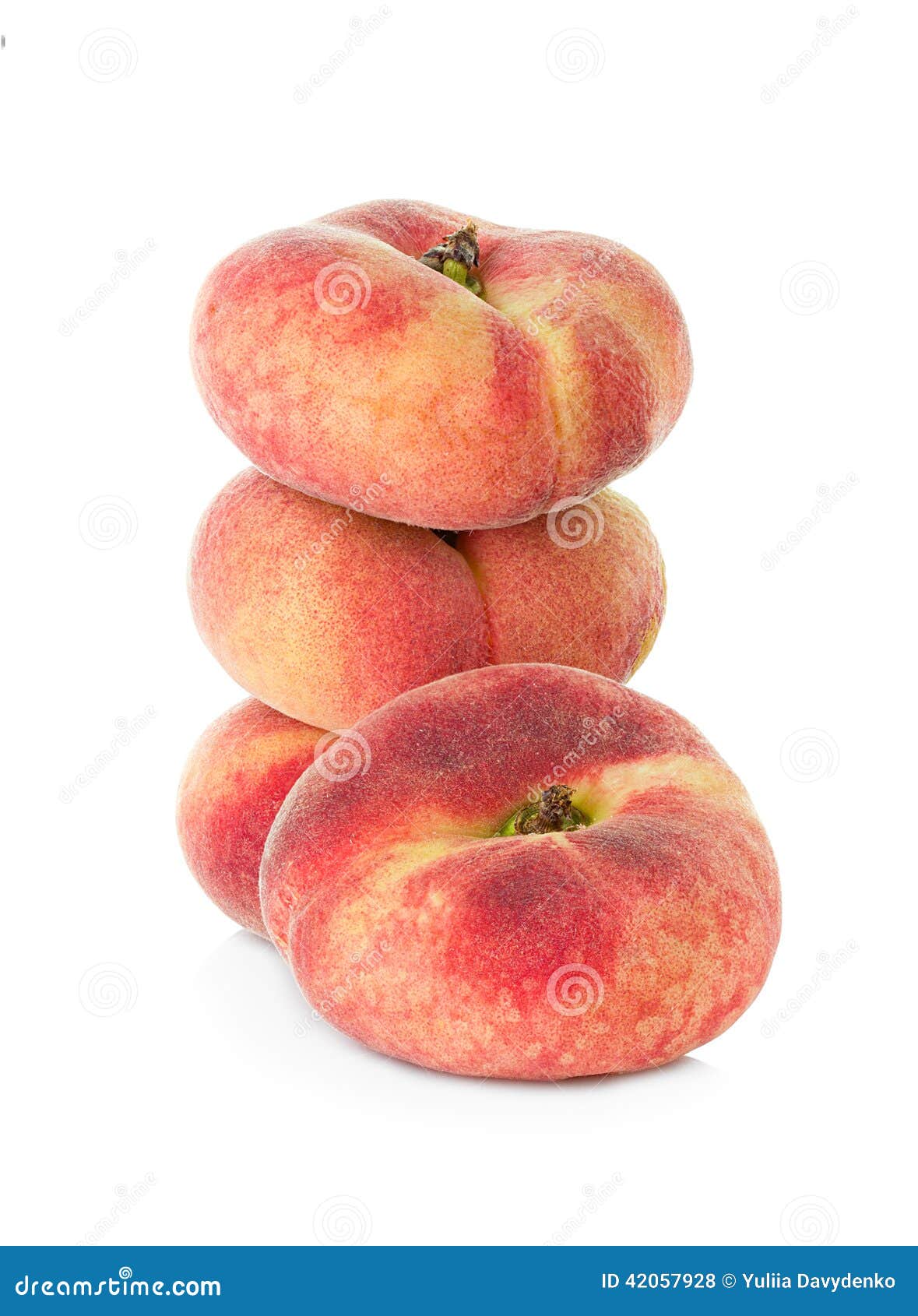 Fig Peach on White Background Stock Photo - Image of healthy, peaches ...