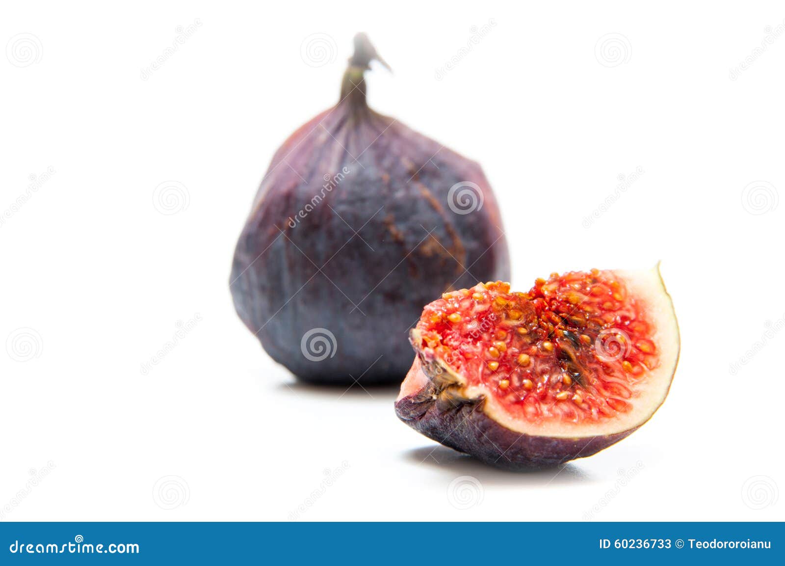 Fig and slice stock image. Image of focus, isolated, freshness - 60236733