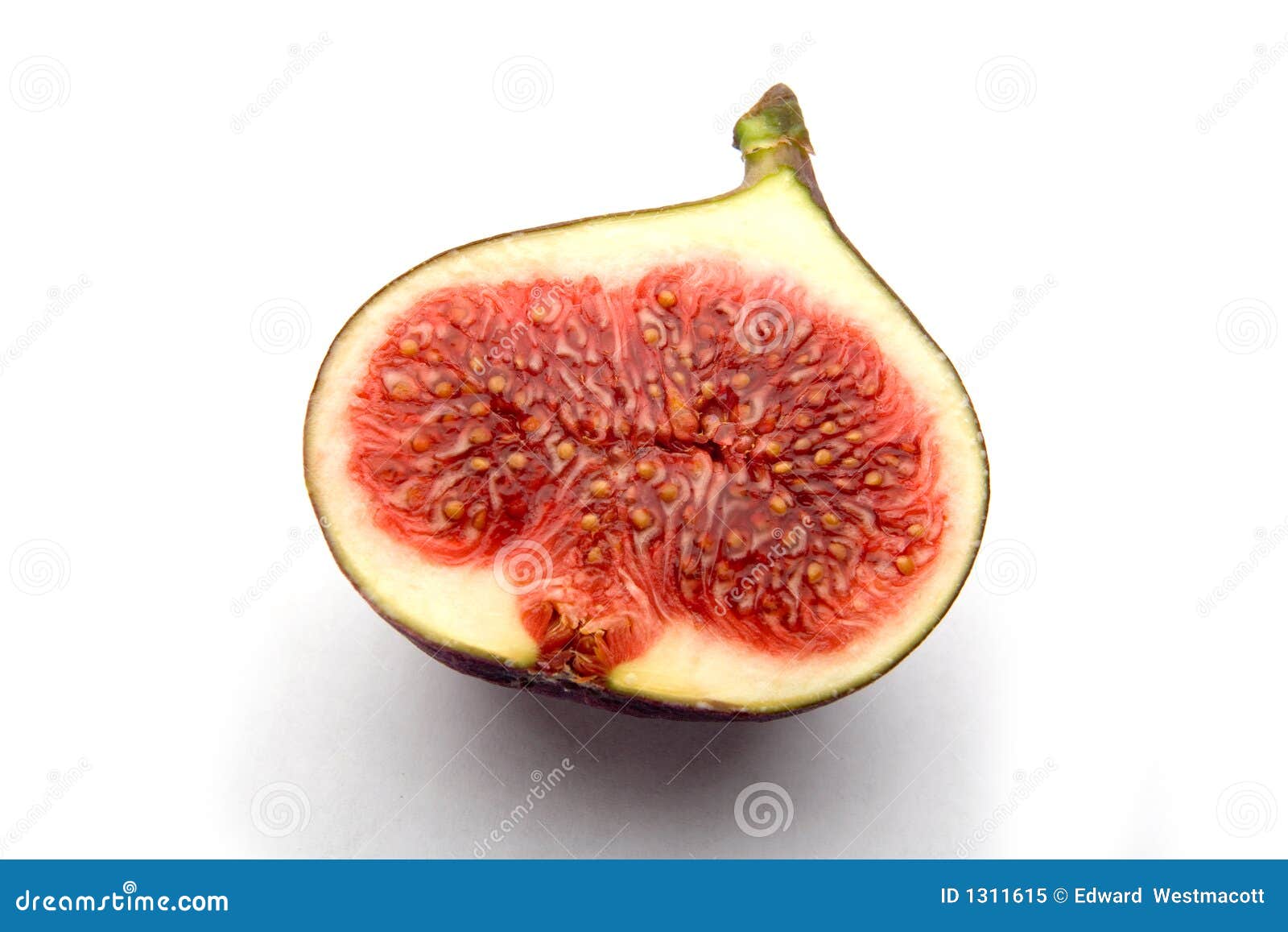 Fig sliced open stock image. Image of natural, healthy - 1311615