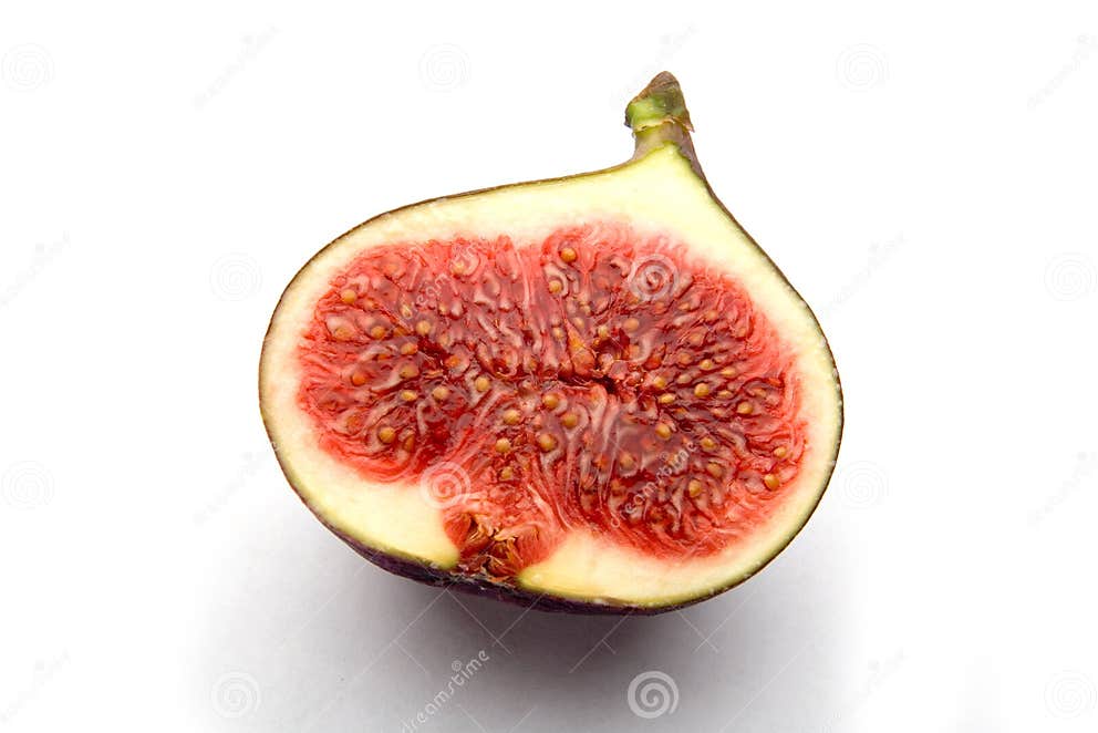 Fig sliced open stock image. Image of natural, healthy - 1311615