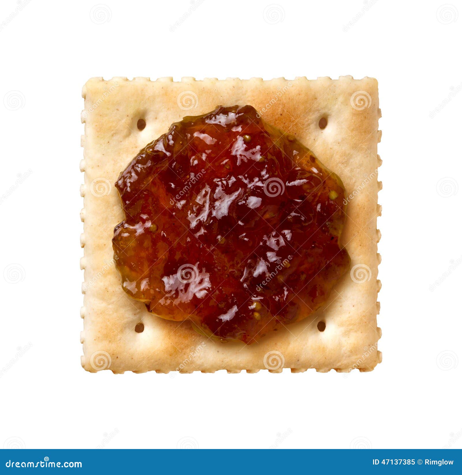 Fig Spread on a Cracker stock image. Image of treat, baked - 47137385
