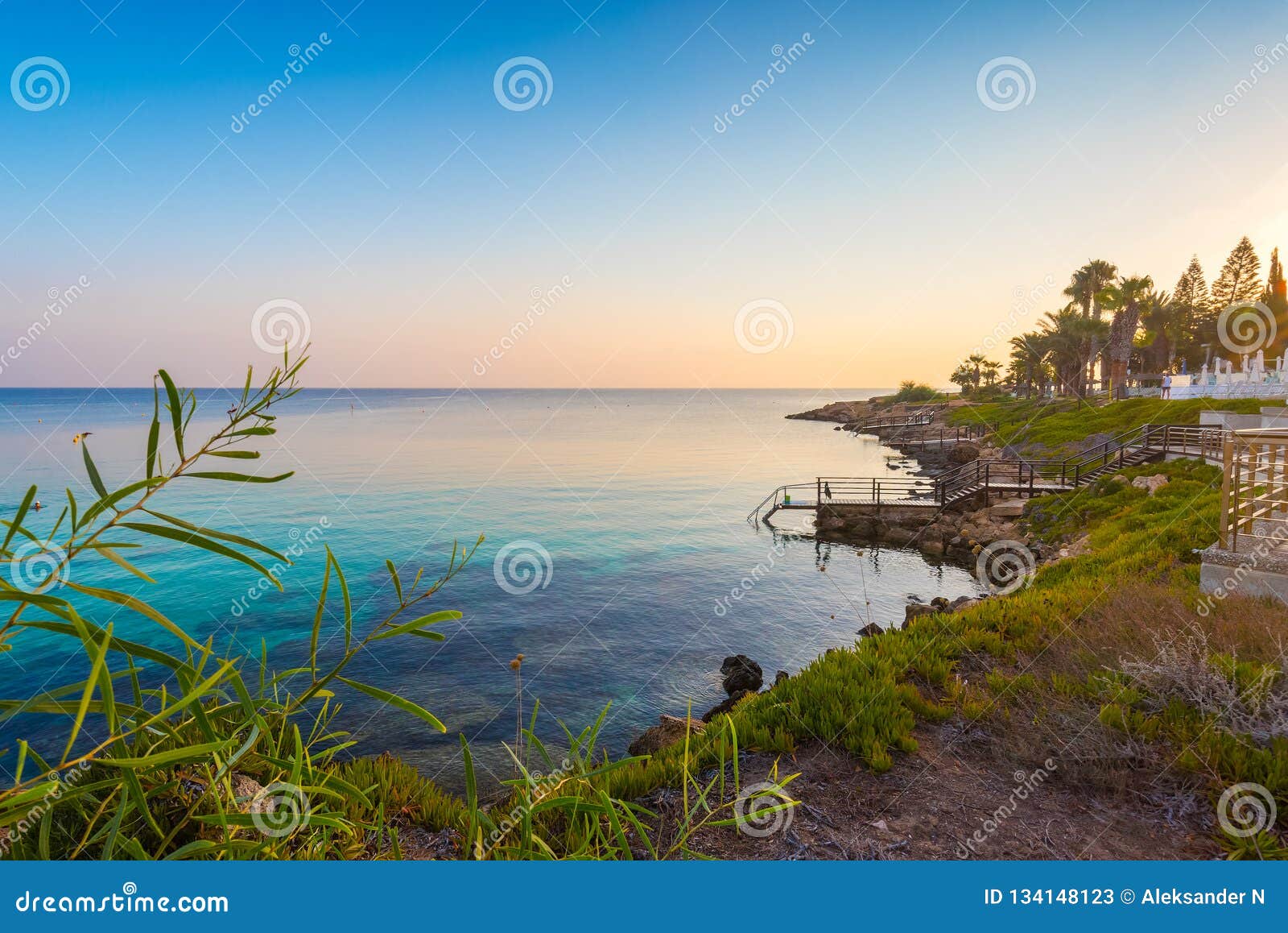 Fig Tree Bay Beach in Protaras, Cyprus Stock Image - Image of ayia ...
